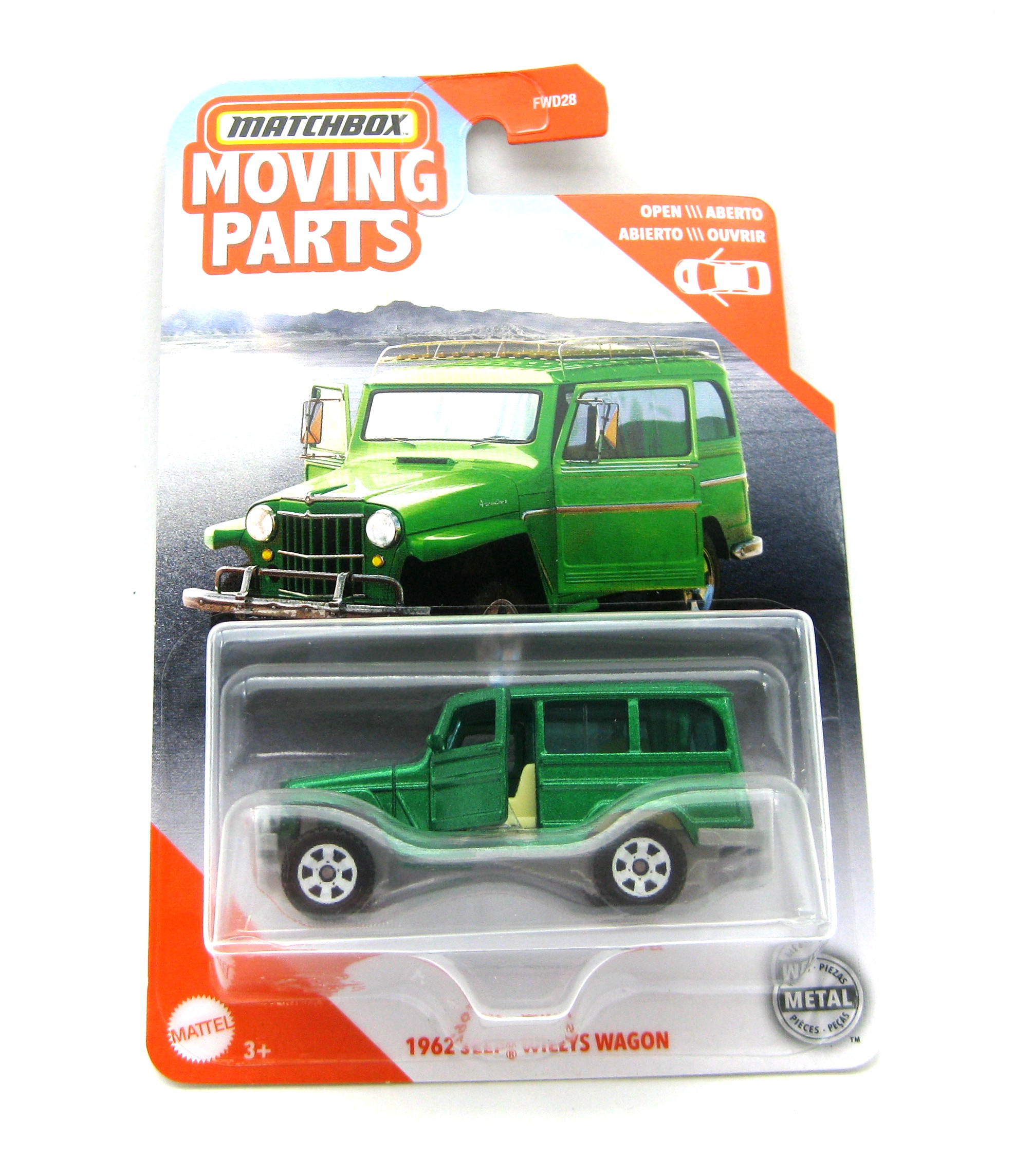 Matchbox Jeep Willys Wagon Moving Parts 1962 grün 1:64 | Modelle Alles Gute