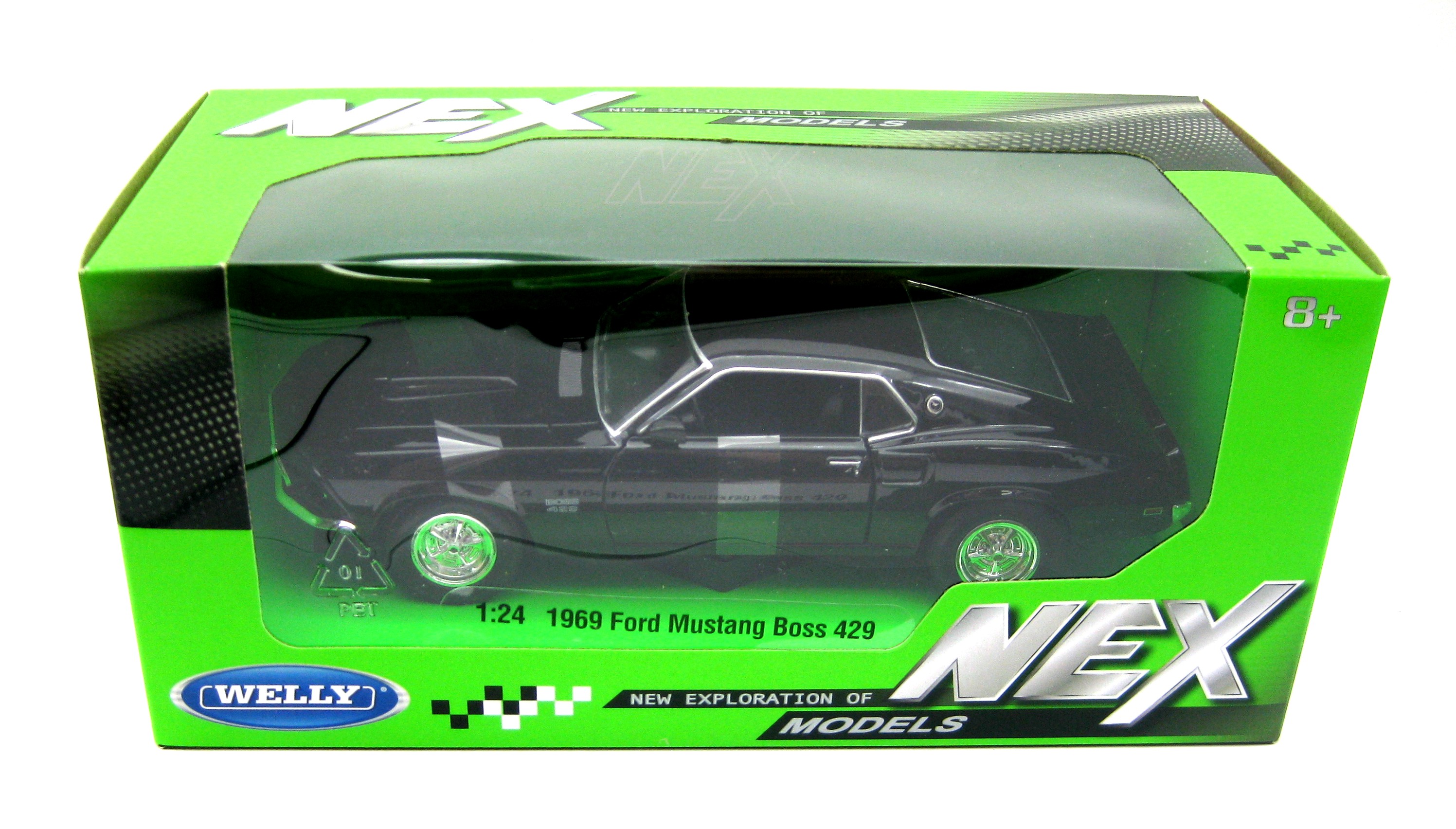 Welly Ford Mustang Boss 429 1969 schwarz 1:24 | Modelle Alles Gute