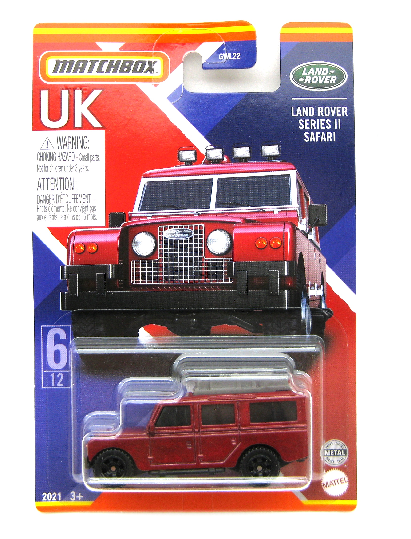 Matchbox Land Rover Series II Safari UK rot 1:64 | Modelle Alles Gute