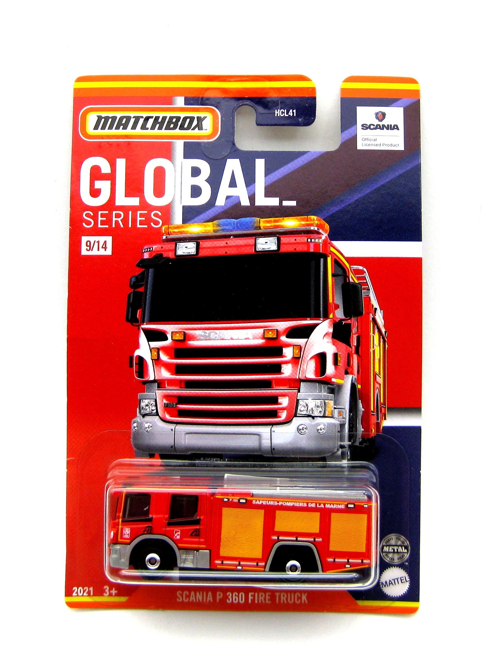 Matchbox Scania P 360 Fire Truck Global Series 9/14 rot orange 1:64 ...