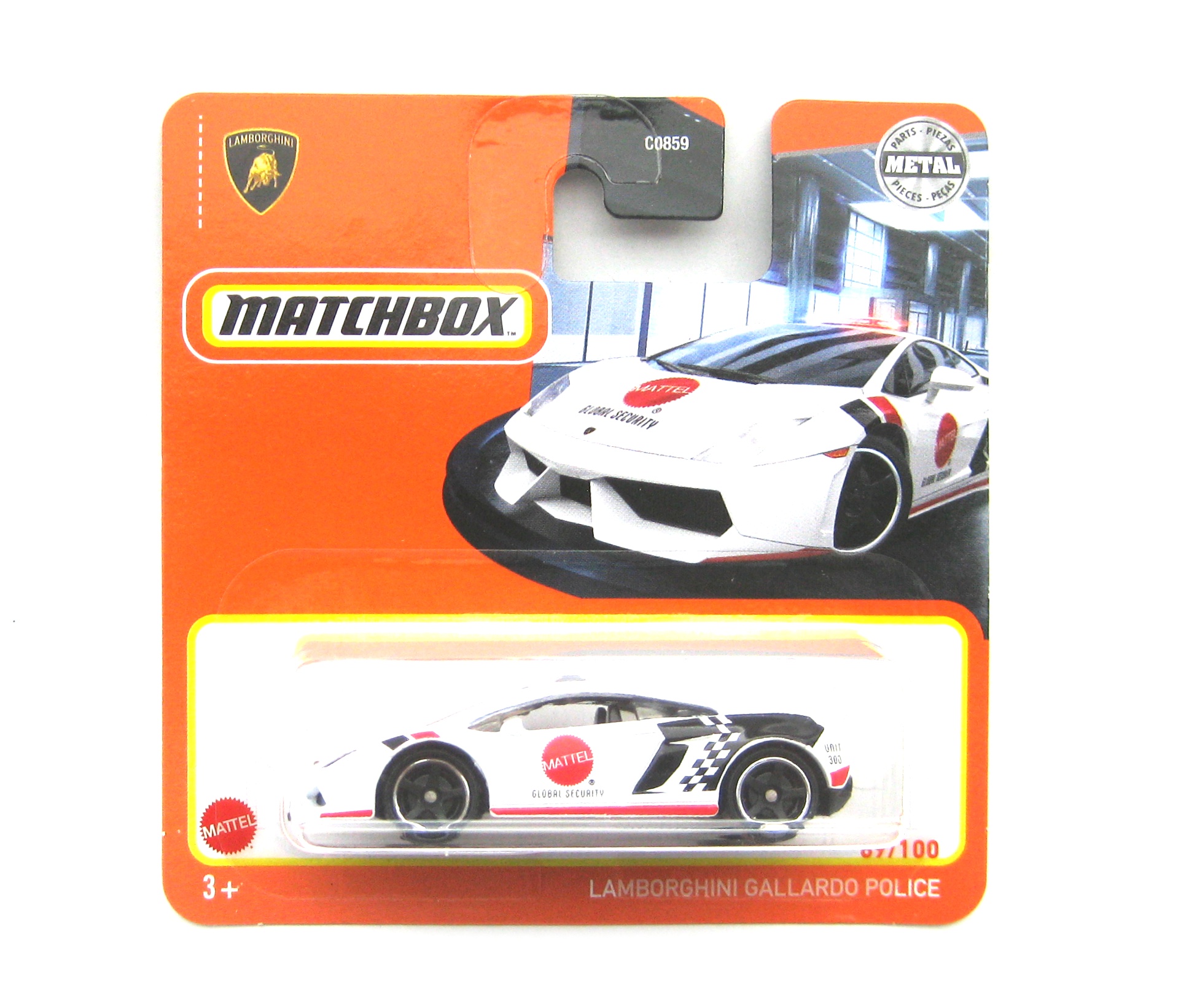 Matchbox Lamborghini Gallardo Police weiß 1:64 | Modelle Alles Gute