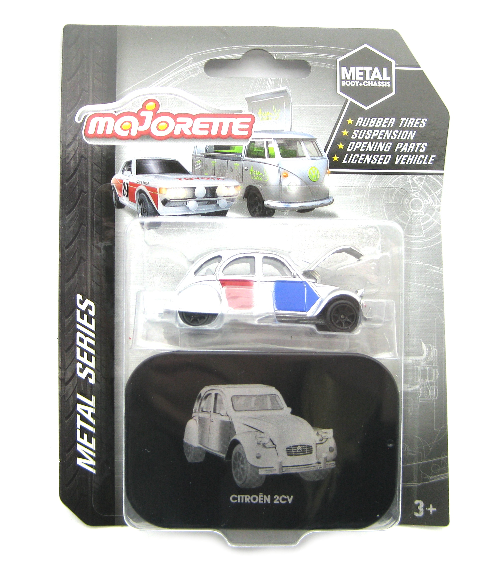 Majorette Citroen 2CV Vintage Deluxe Metal silber 1:64 | Modelle Alles Gute