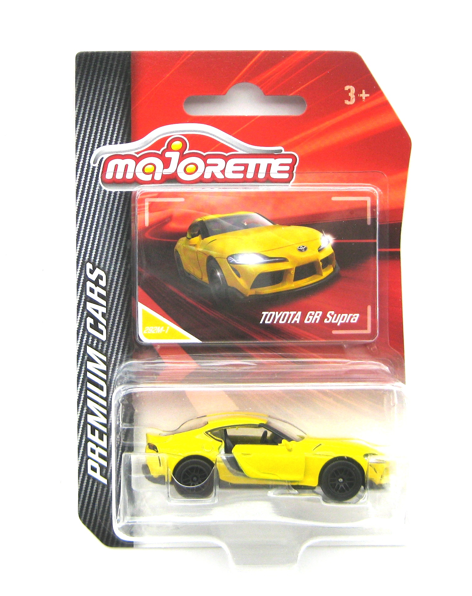 Majorette Toyota GR Supra Premium Cars gelb 1:64 | Modelle Alles Gute