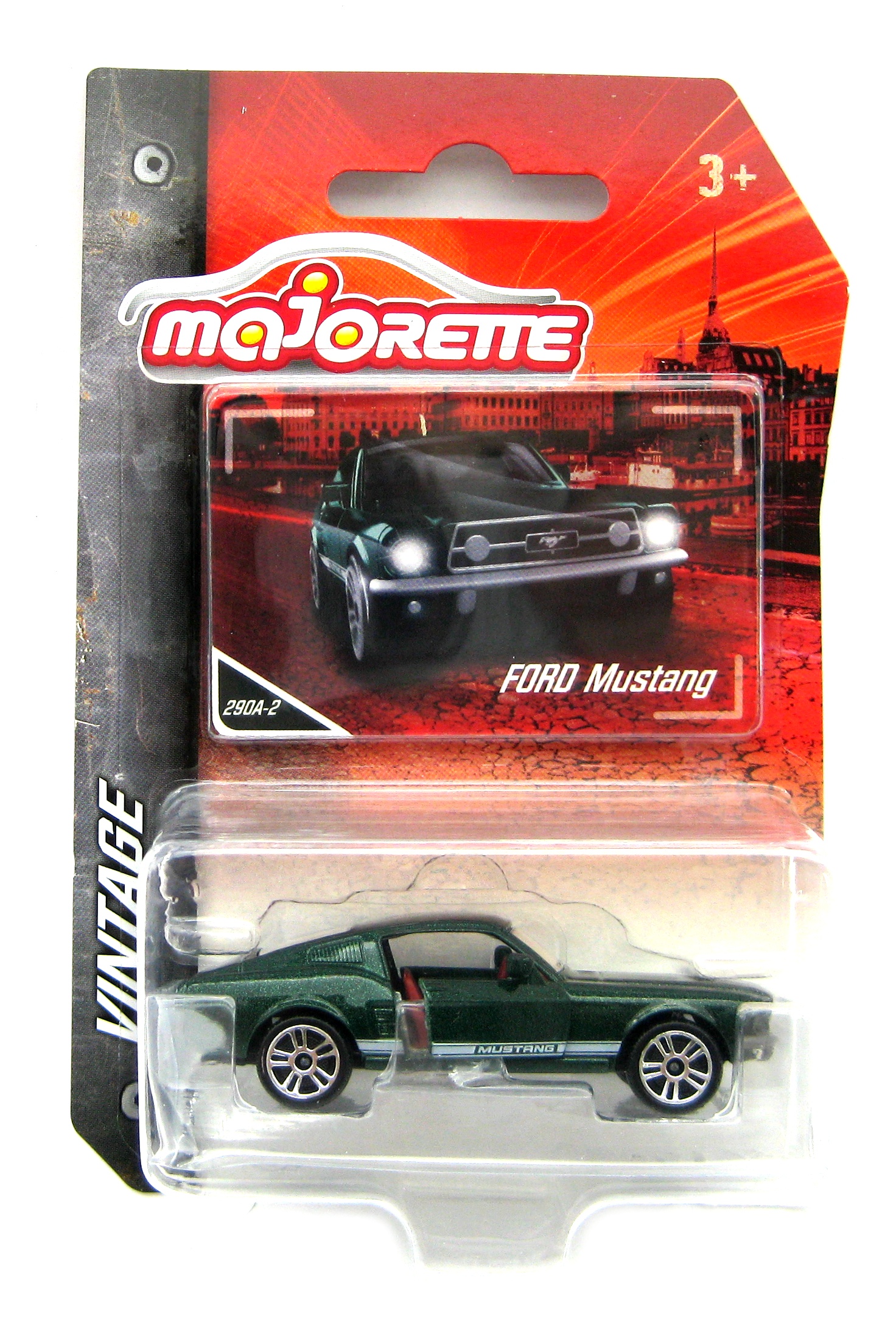 Majorette Ford Mustang Vintage grün 1:64 | Modelle Alles Gute