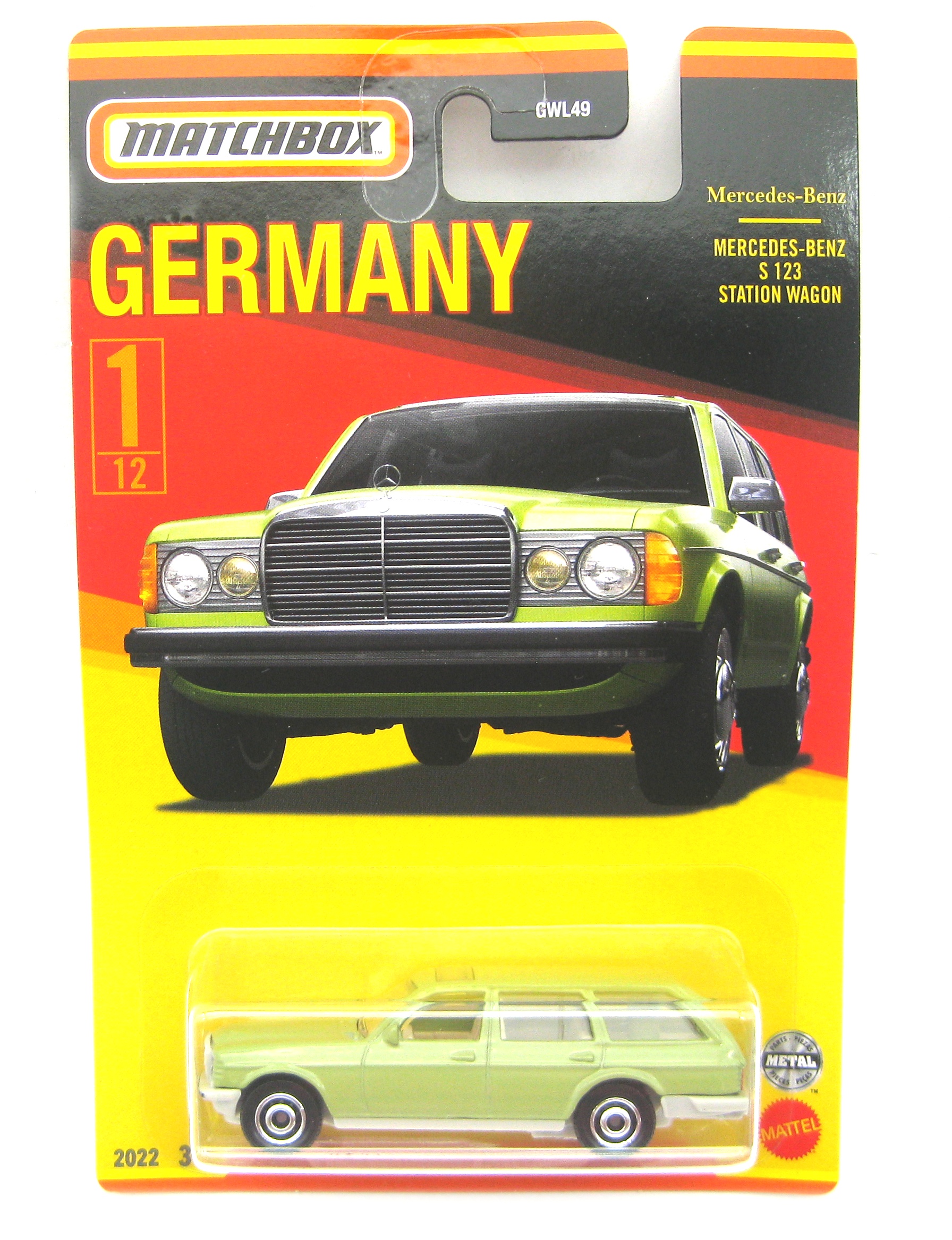 Matchbox Mercedes S 123 Station Wagon Germany grün 1:64 | Modelle Alles ...