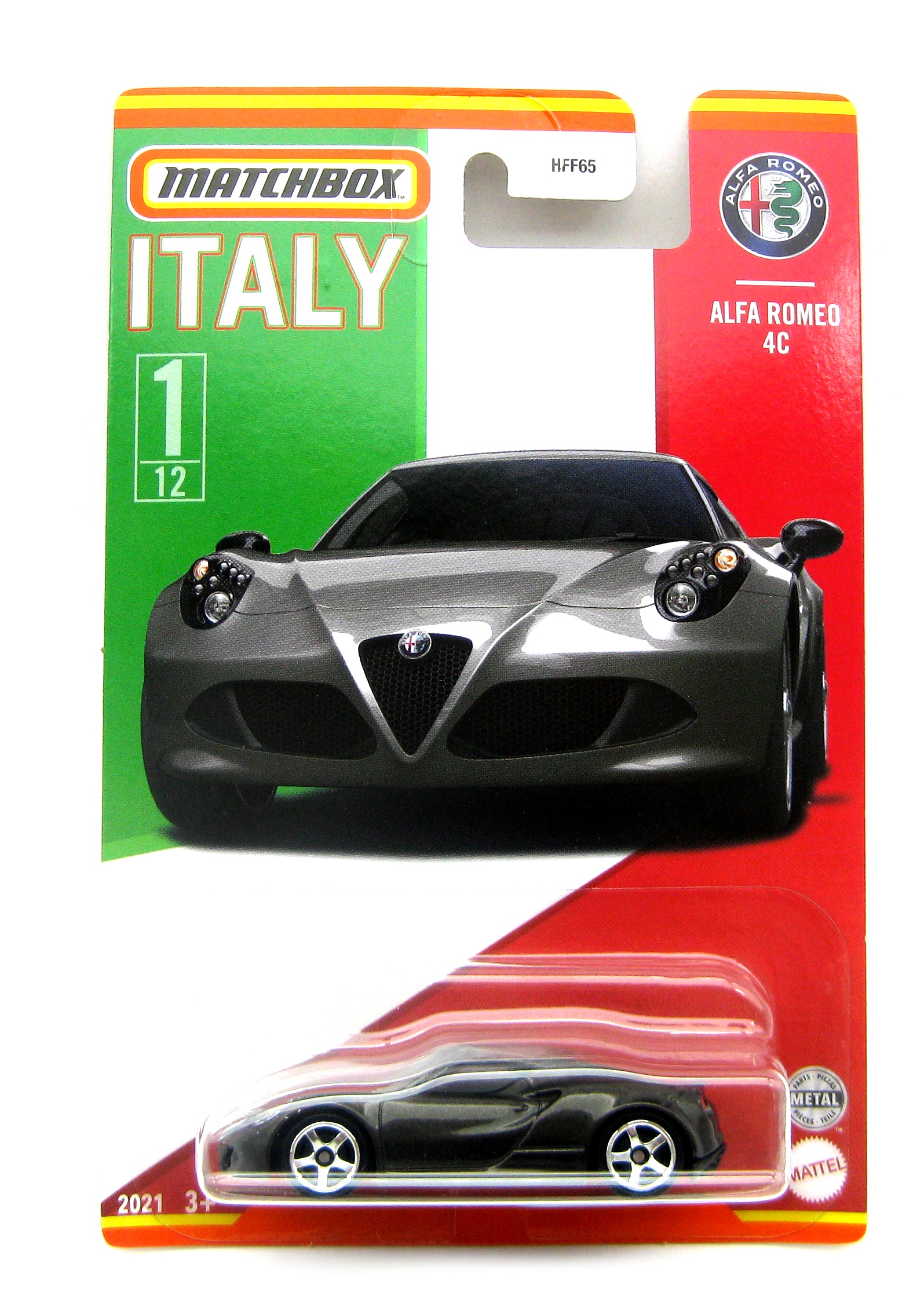 Matchbox Alfa Romeo 4C Italy anthrazit 1:64 | Modelle Alles Gute
