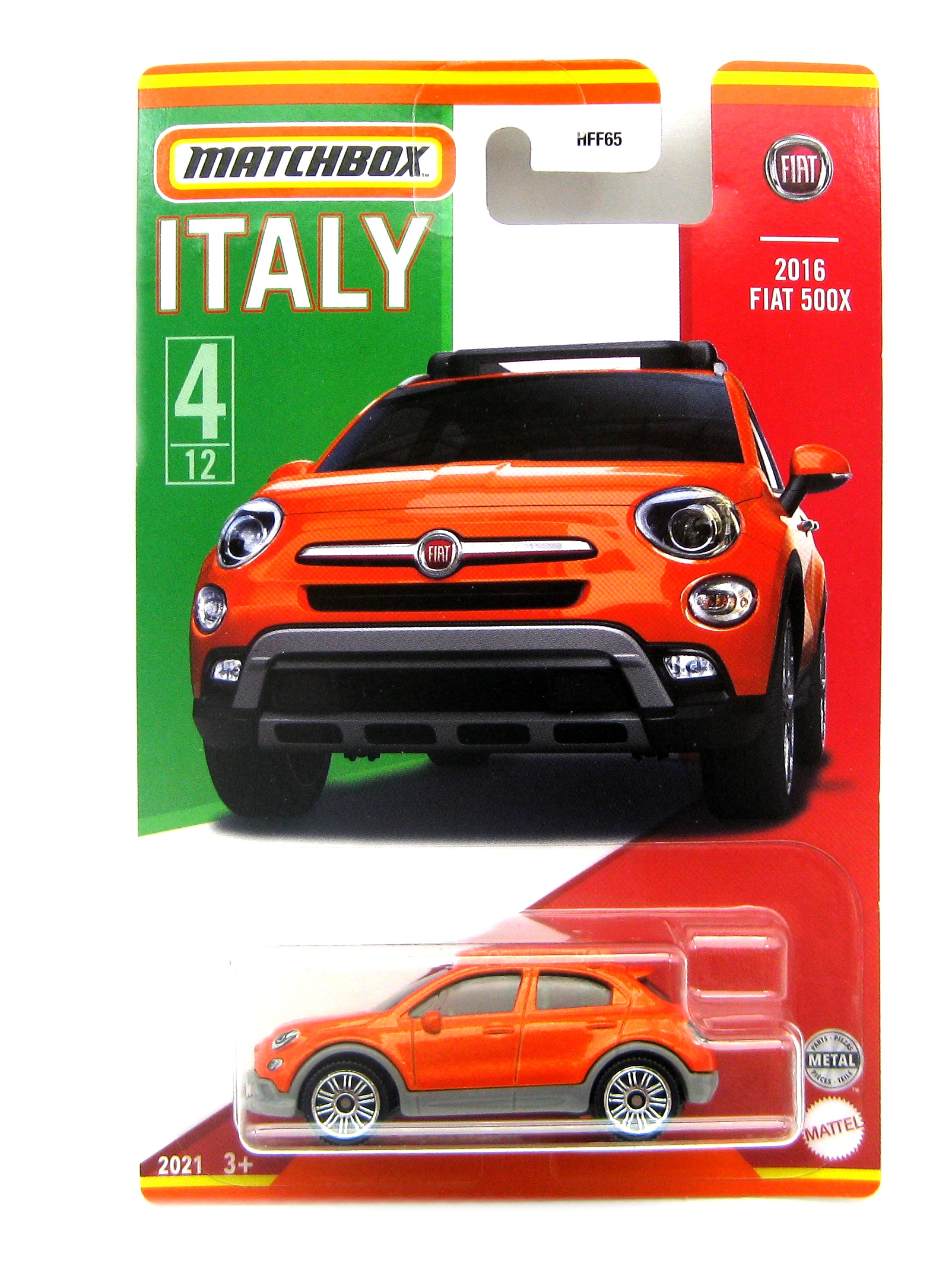 Matchbox Fiat 500X Italy 2016 orange 1:64 | Modelle Alles Gute