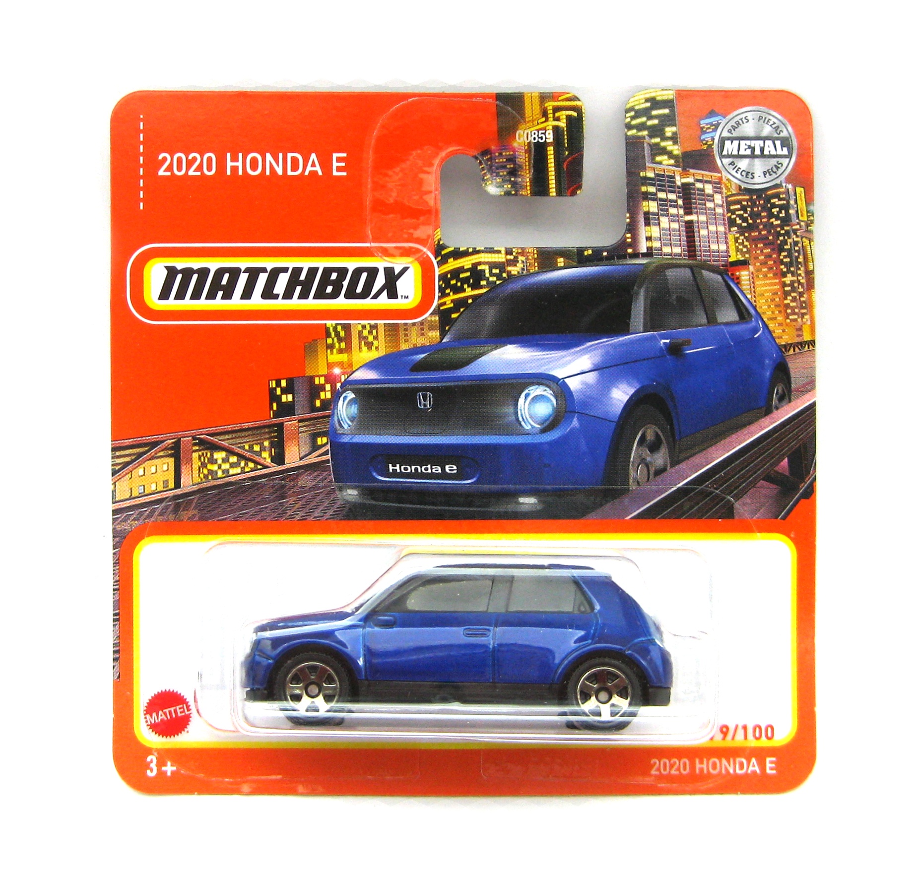 Matchbox Honda E short card 79/100 2020 blau 1:64 | Modelle Alles Gute