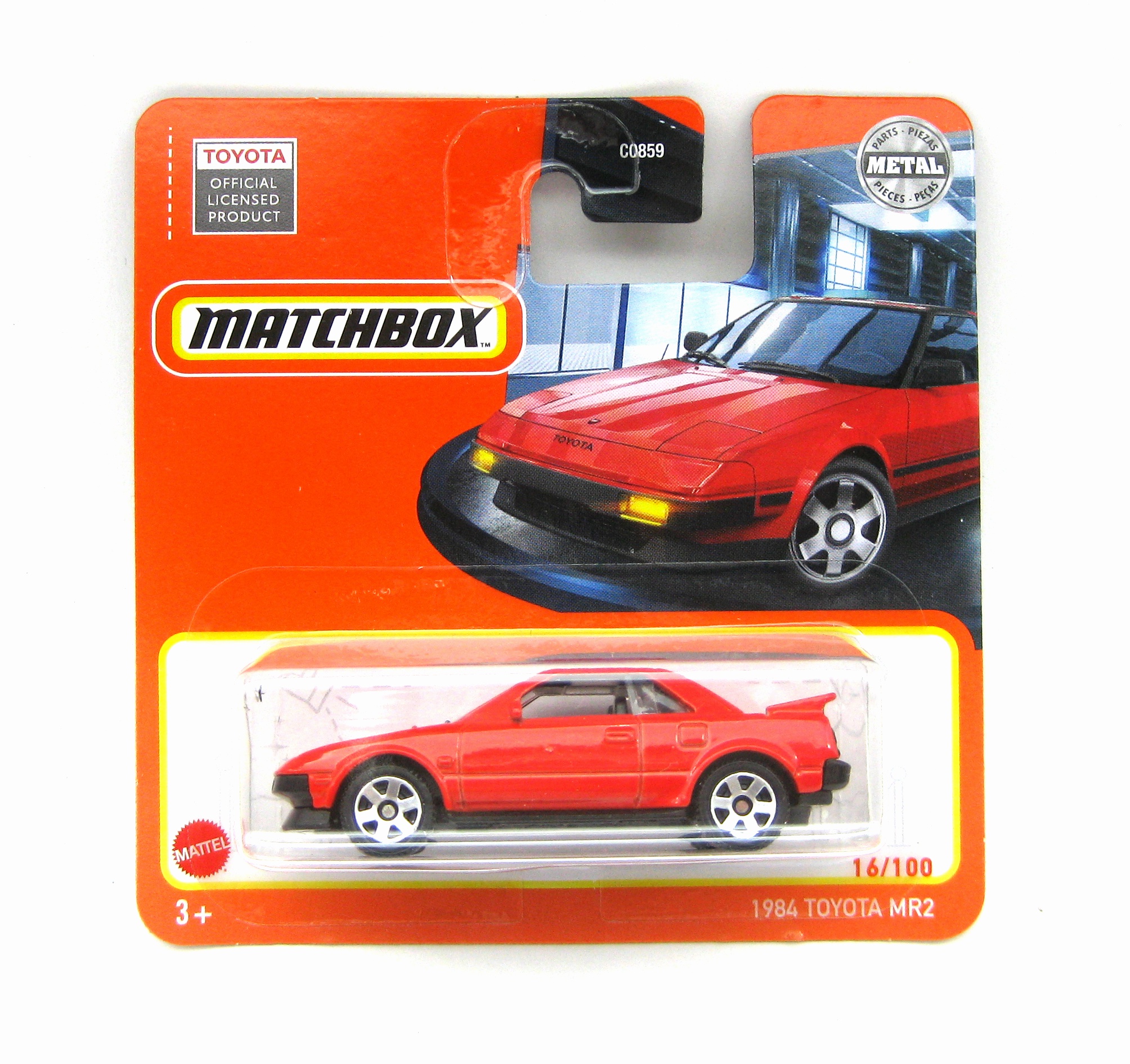 Matchbox Toyota MR2 short card 16/100 1984 rot 1:64 | Modelle Alles Gute