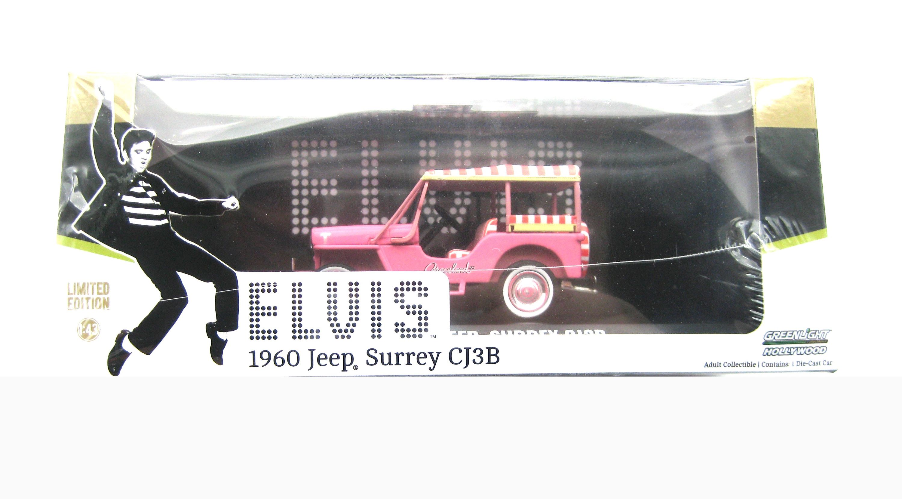 Jeep Surrey CJ3B, rosa, Elvis Presley, 1960, Greenlight 1:43 | Modelle ...