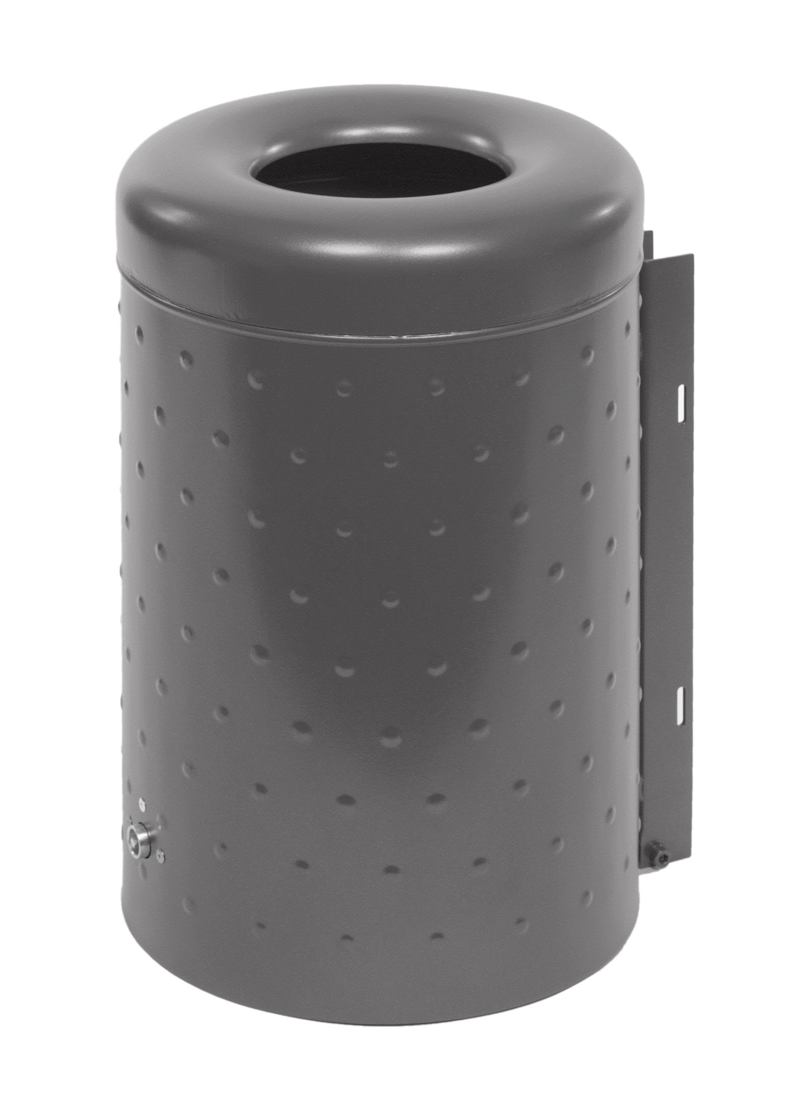 Runder Abfallbehälter im Noppen-Design und mit Bodenentleerung, 50L ...