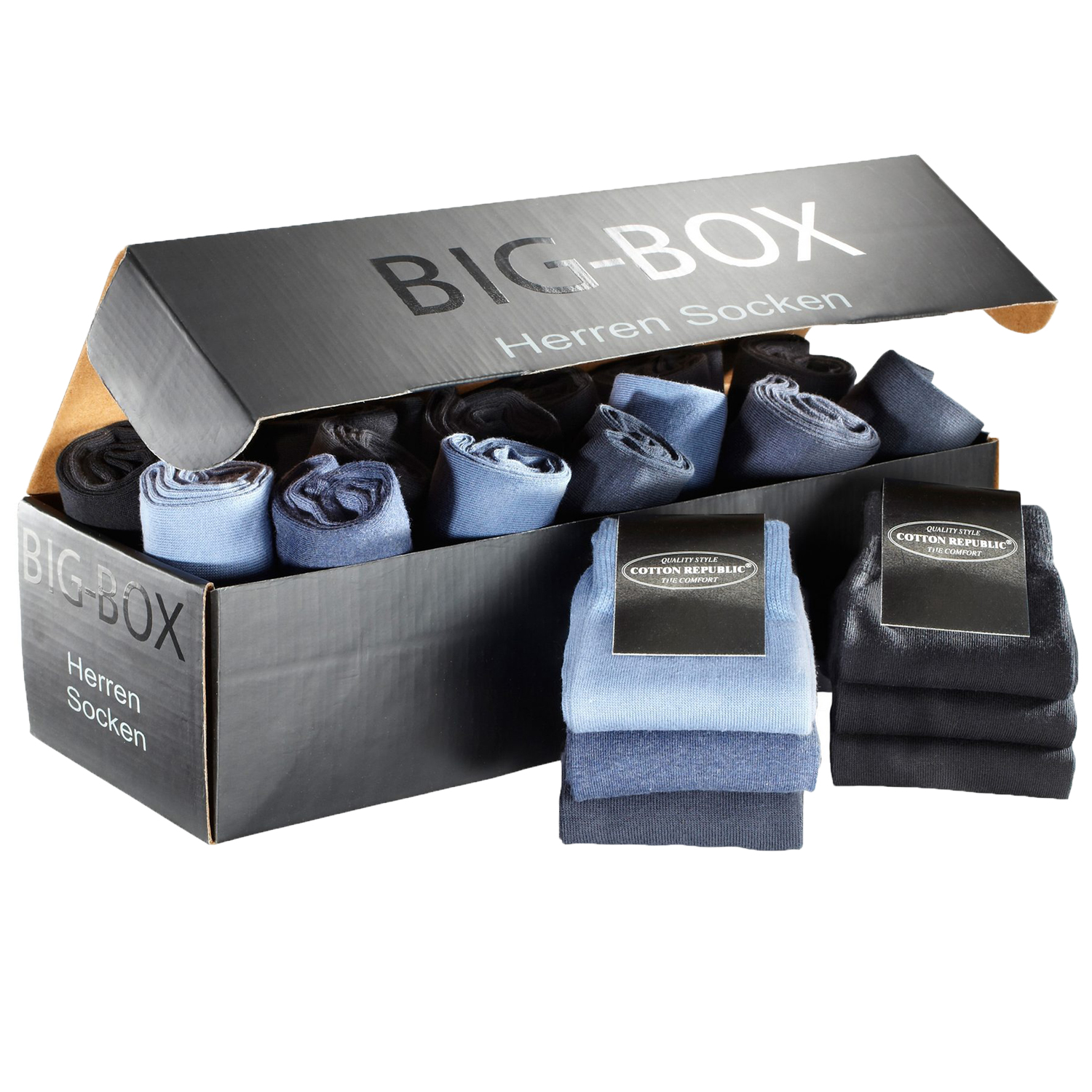 20 Paar Herren Socken in der Socken-Big-Box für Freizeit und Business, Neu | eBay