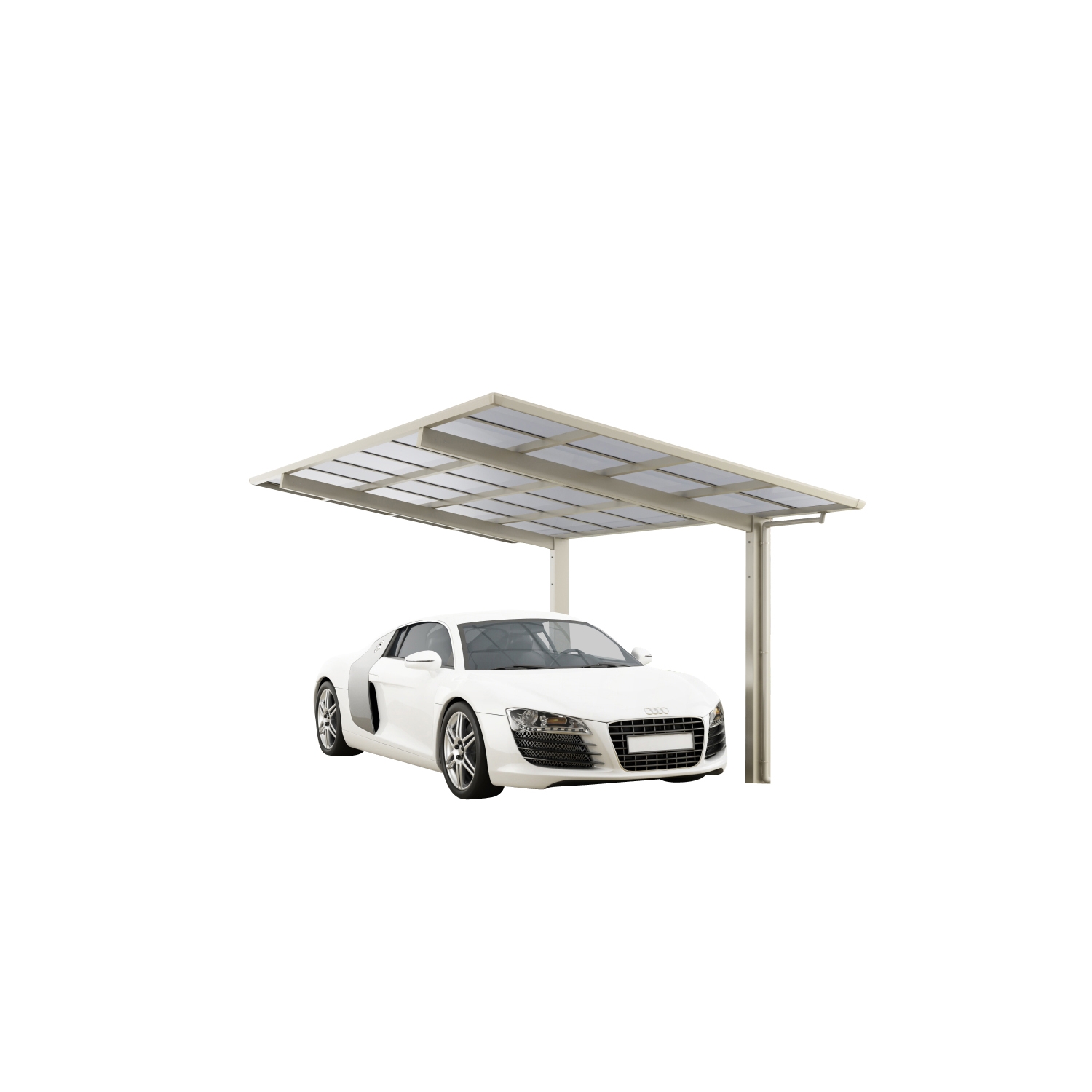 Ximax Aluminium Carport Linea Typ 80 Sonderbreite XL | norsGAAD.de