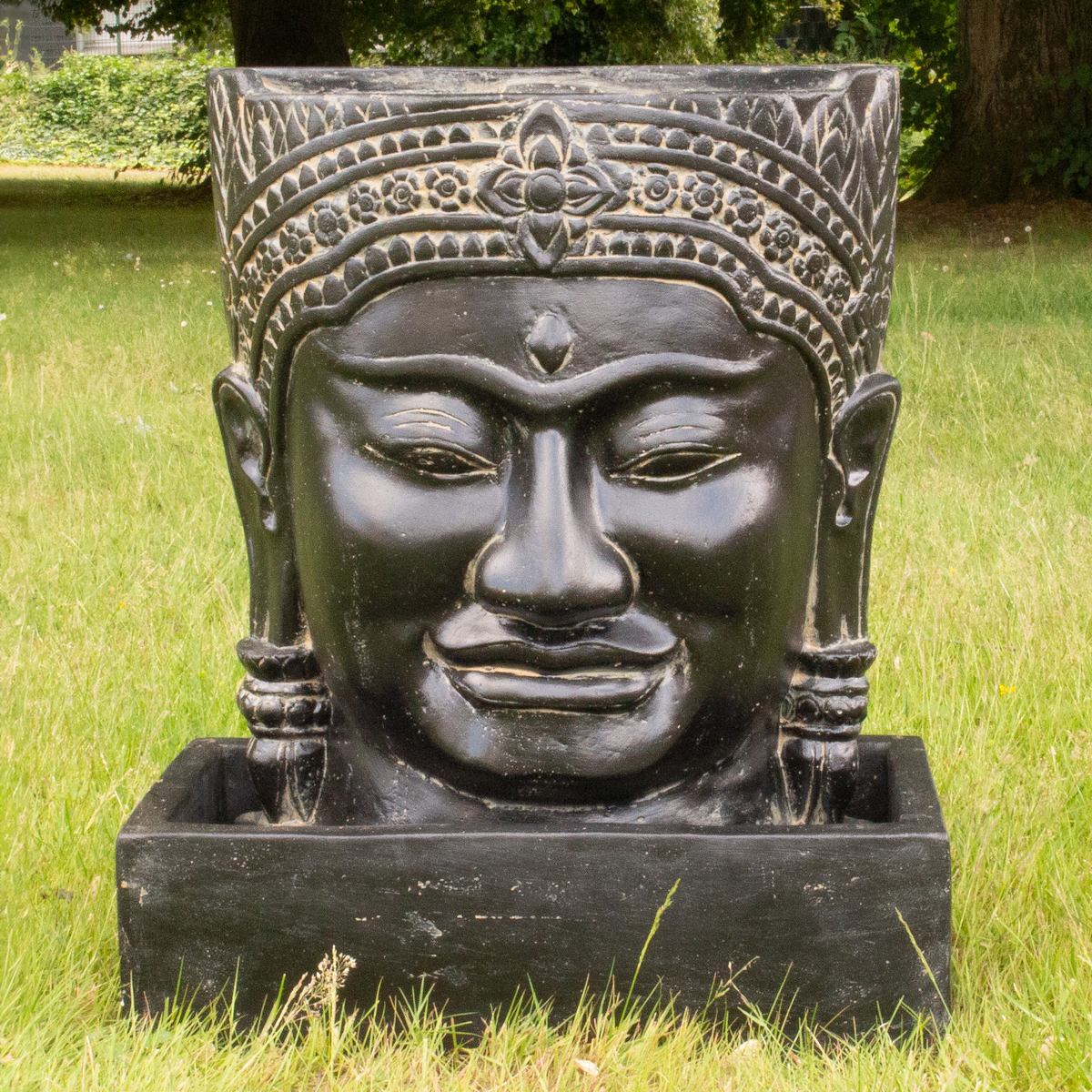 Buddha Brunnen Stein Relief Wand Wasserwand Outdoor Garten Deko ohne ...