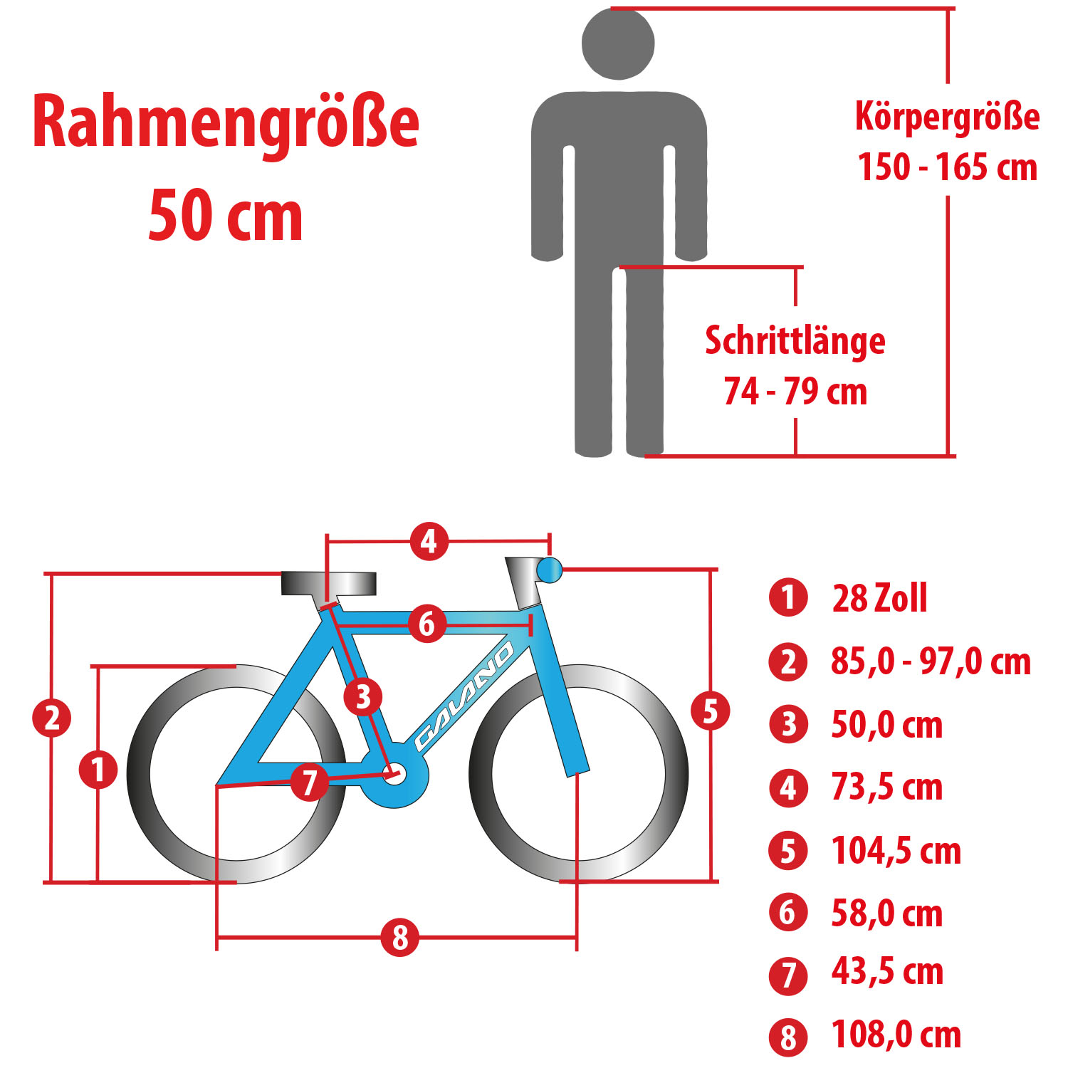 Road Bike 700c 28 Inch GALANO Vuelta STI Shimano Bike 4 Frame Sizes Road Bike 700c 28 Inch GALANO Vuelta STI Shimano Bike 4 Frame Sizes