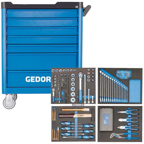 Gedore Werkzeugwagen Workster WSL-L-TS-147 mit 147-tlg Werkzeugsortiment | Profiwerkzeuge Shop