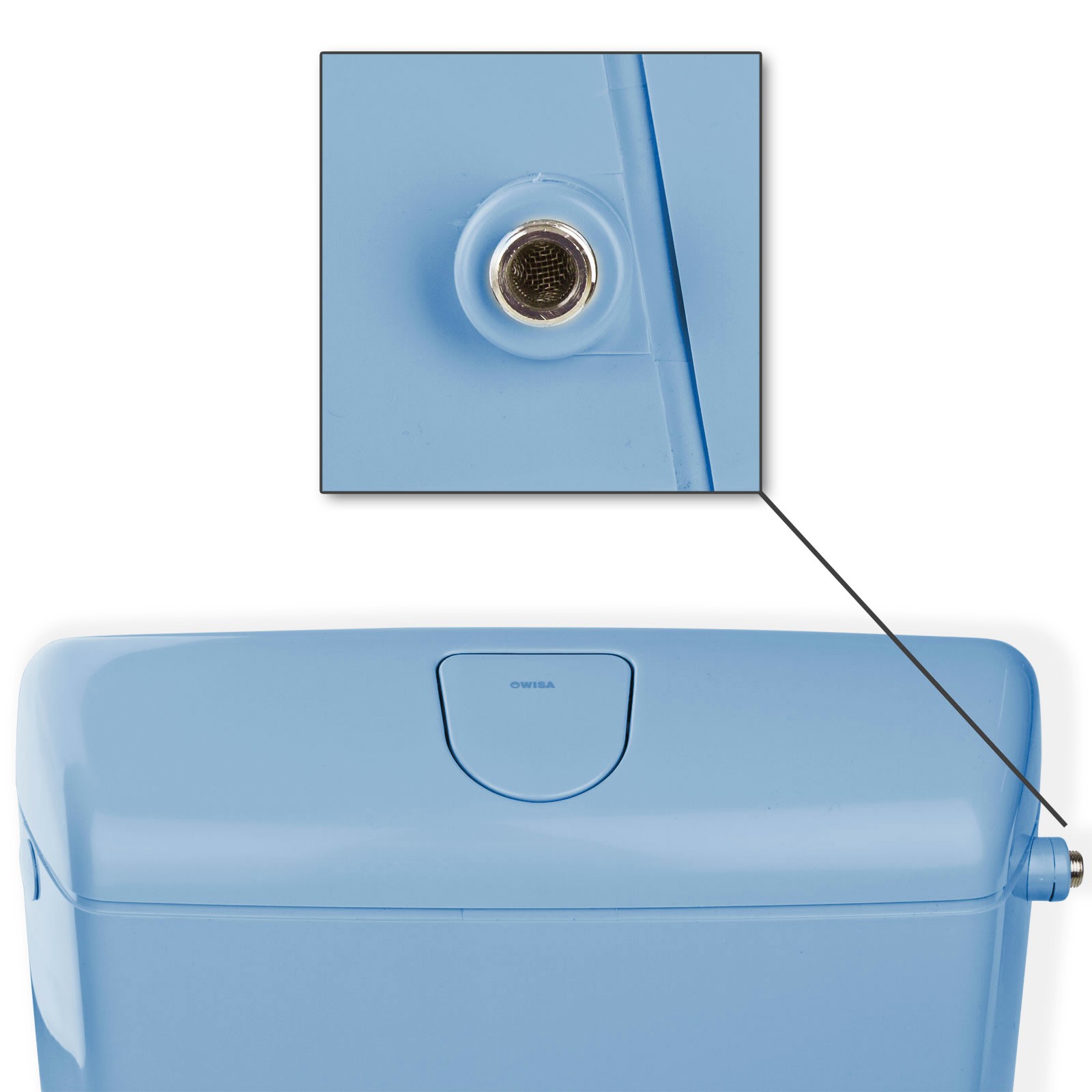 Wisa 1070 Toilettenspülkasten Stand WC Bermuda Blau