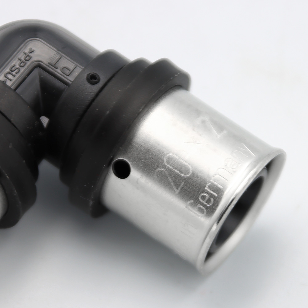 Press-Winkel 90° PPSU für Aluverbundrohr TH + U Profil DVGW in verschiedenen Größen | Stabilo ...