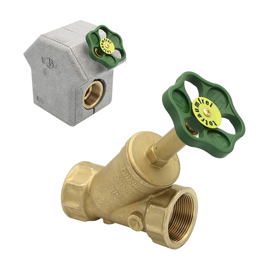 Freistromventil Muffenanschluss 1/2" bis 2" mit Dämmschale ohne ...