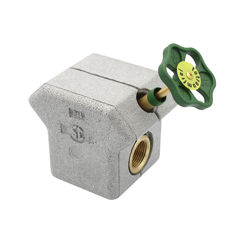 KFR-Ventil 1/2" bis 2" mit Prüfschraube Muffenanschluss mit Dämmschale ...