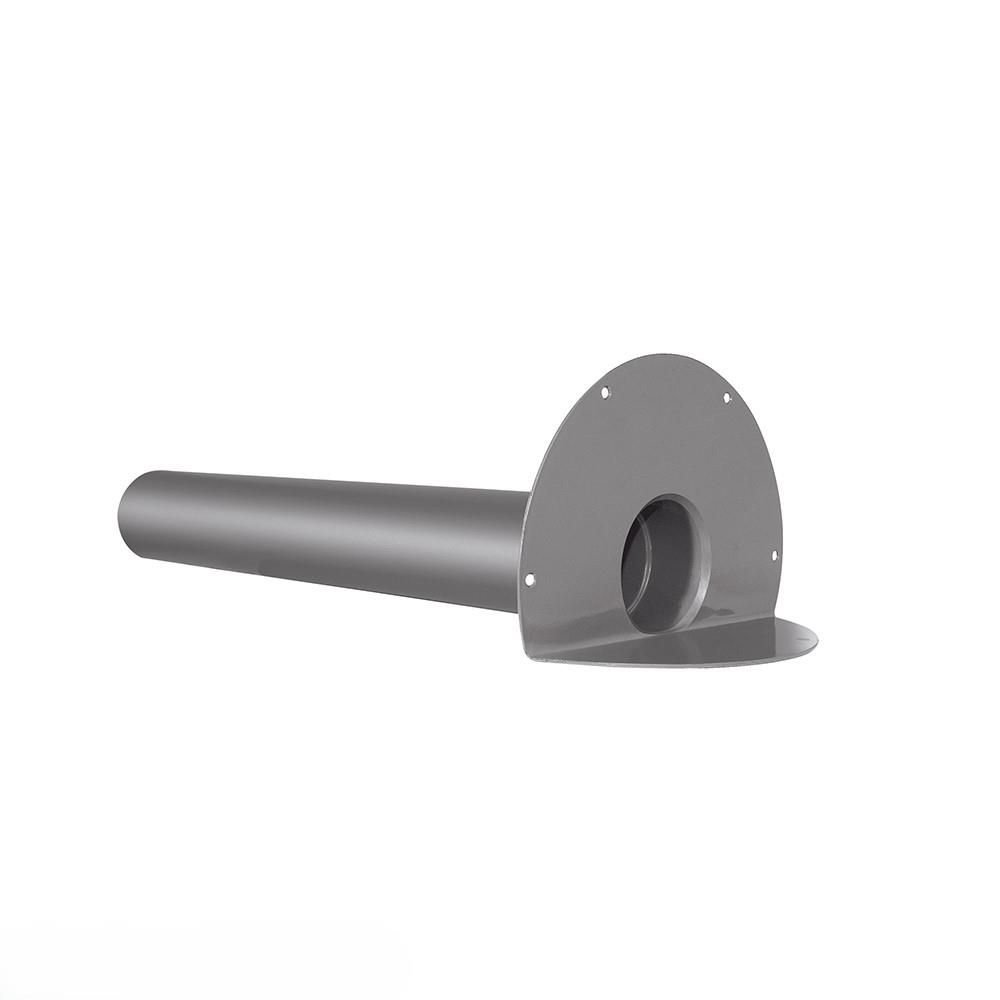 Flachdach Winkelablauf mit Flansch aus Hart PVC DN 50 - DN 100