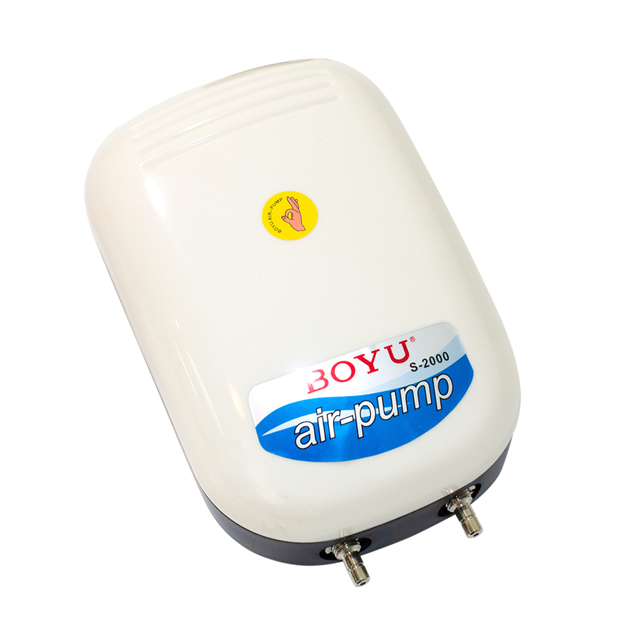 BOYU S-2000 Luftpumpe, 2 x 240 l/h | Belüftungspumpe | Samenhaus Samen ...