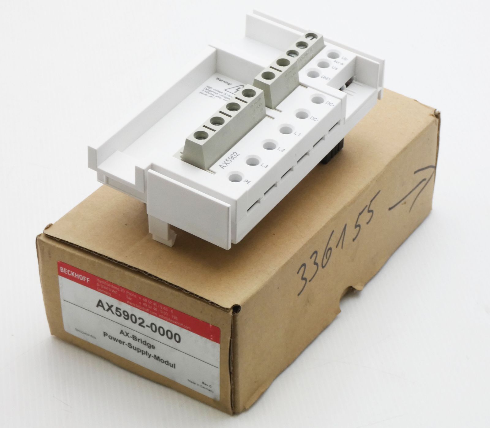 Beckhoff AX5902 AX5902-0000 Rev. C AX-Bridge Power Supply Modul -unused ...