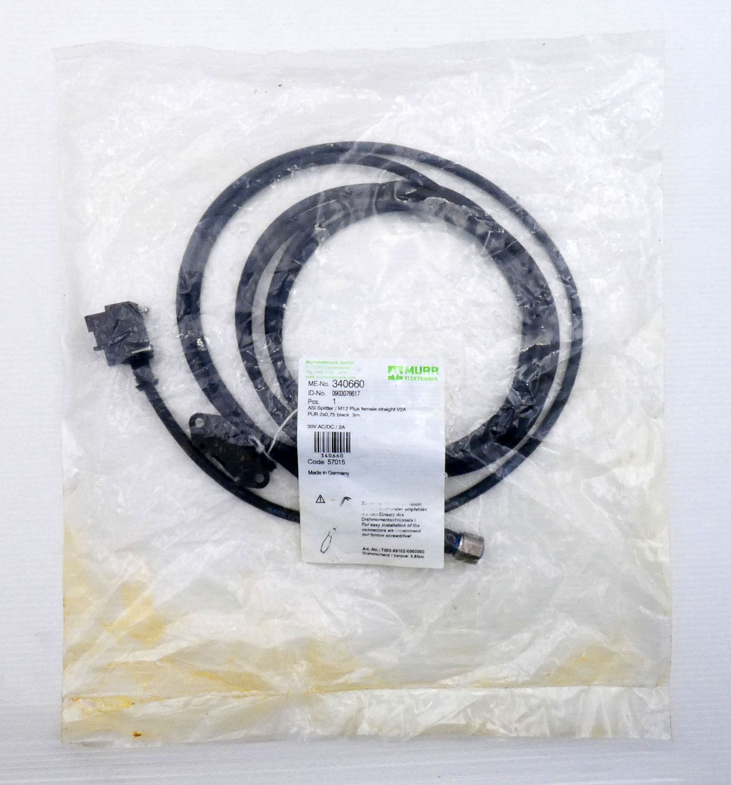 Murr Elektronik 340660 0903076617 ASI Splitter 3m -unused- | Maaslos ...