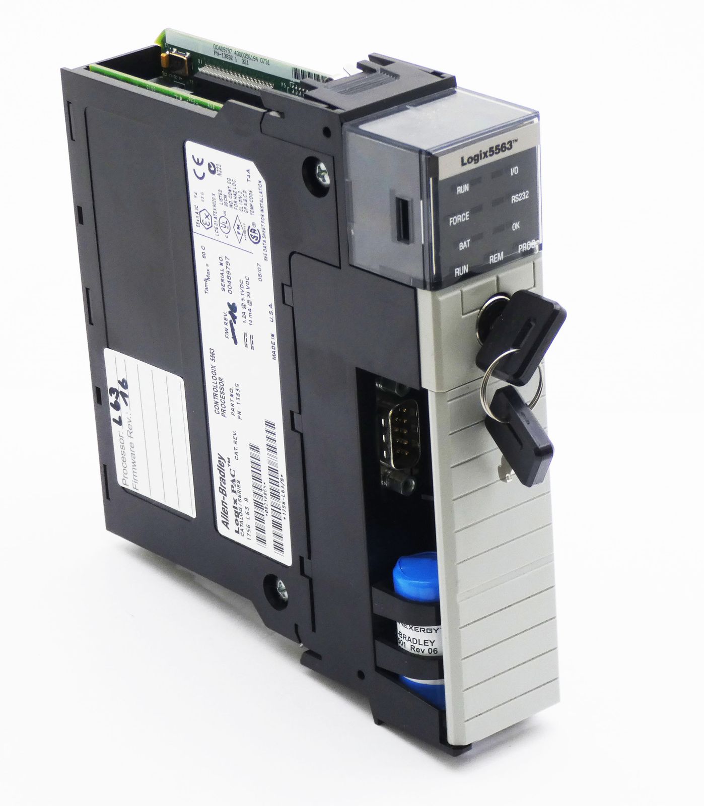 Allen-Bradley ControlLogix 1756-L63 Ser. B Processor -used- | Maaslos ...