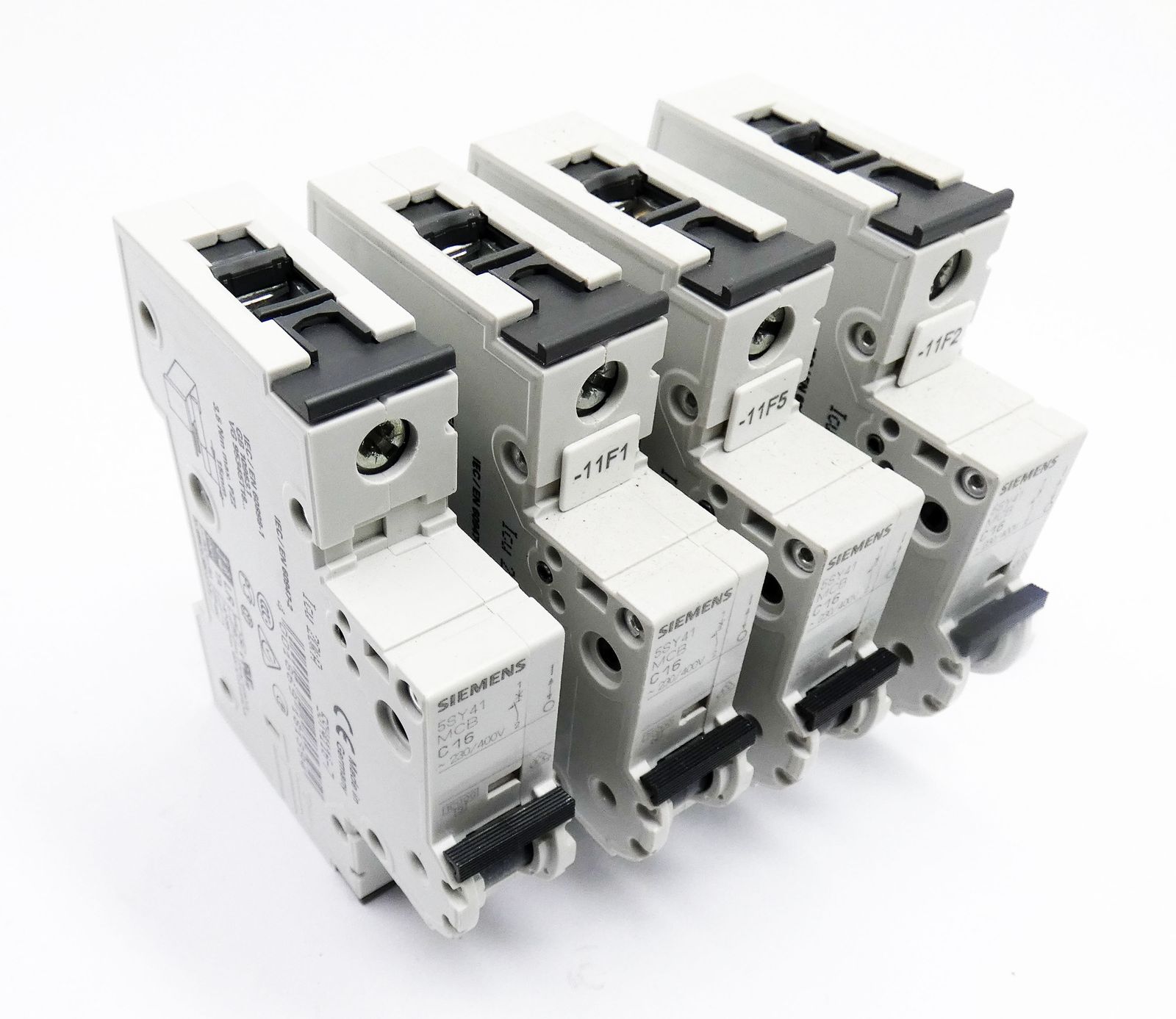 4x Siemens 5SY4116-7 C16 5SY4 116 C16 Leitungsschutzschalter -used ...