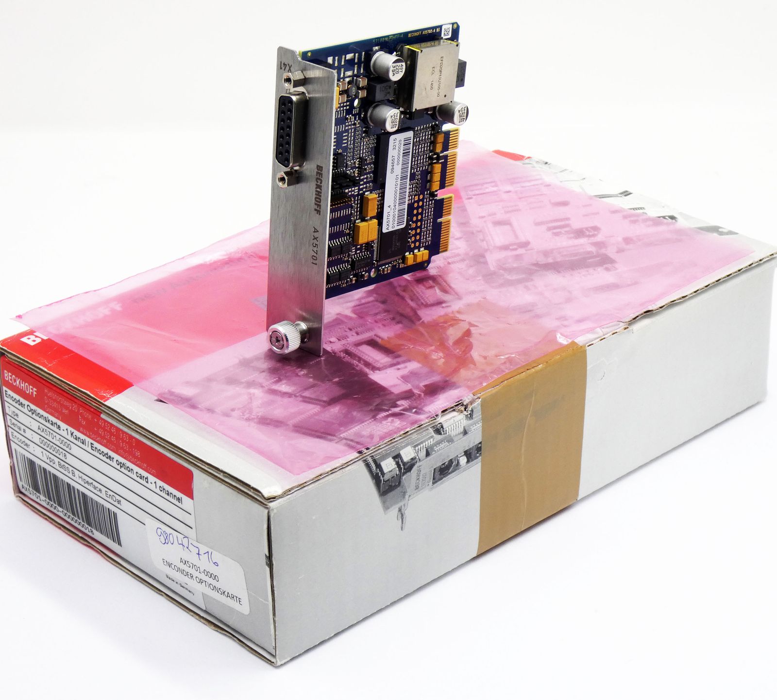 Beckhoff AX5701 AX5701-000 AX5701_4 1-Kanal Encoder Option Card -unused ...