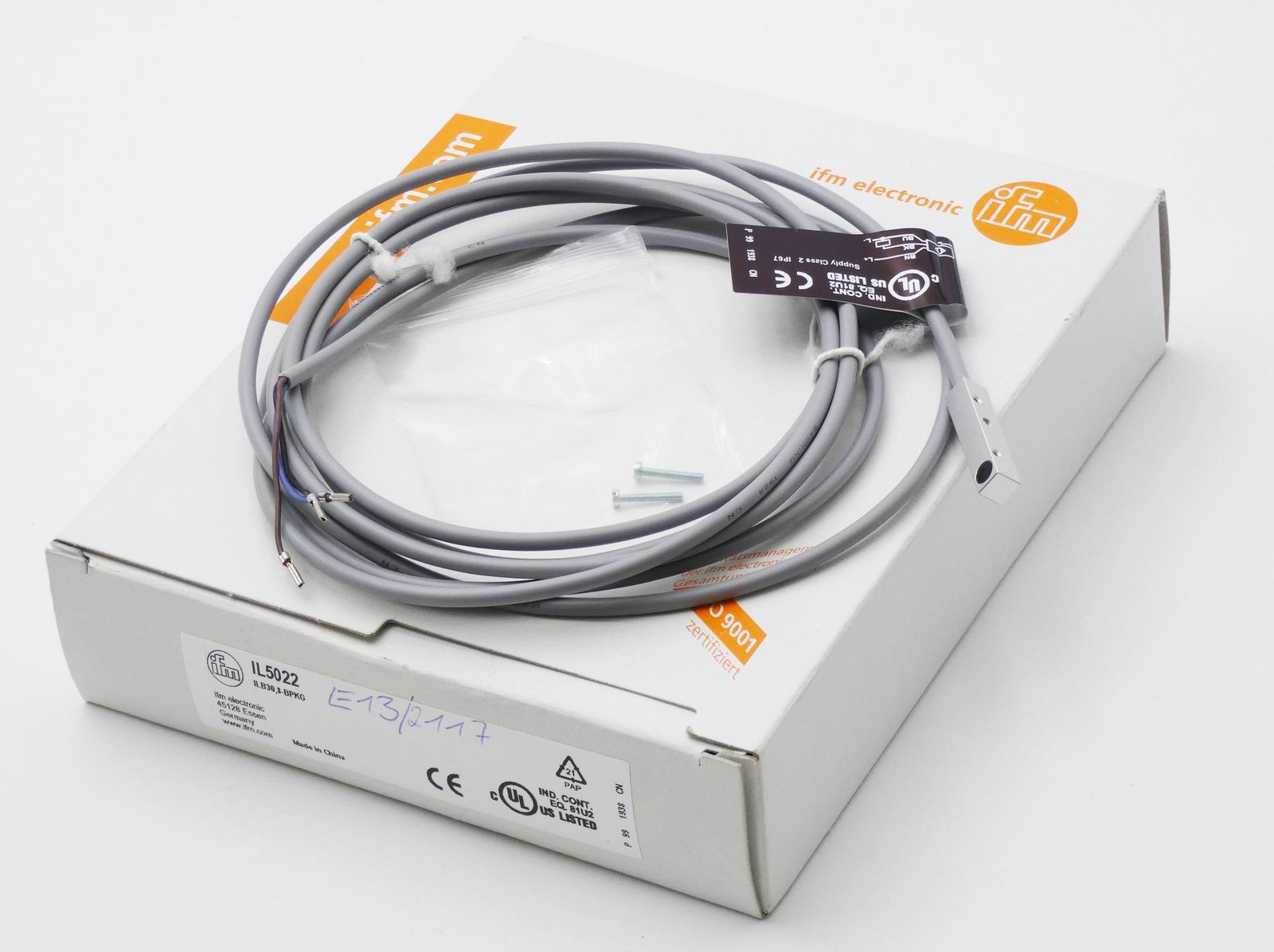 Ifm electronic IL5022 ILB30,8-BPKG Induktiver Sensor -unused/OVP ...