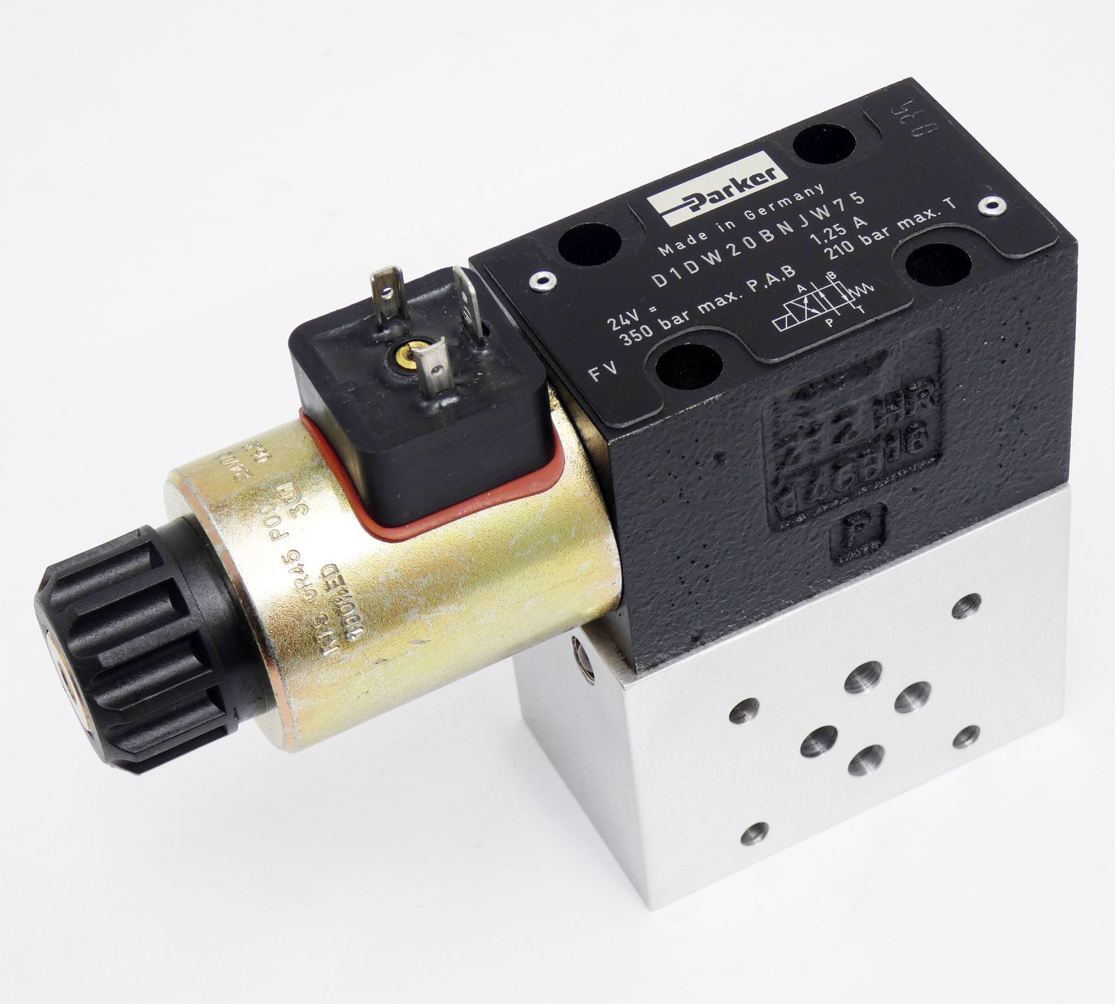 Parker D1DW20BNJW75 350bar max. PAB 24V 1,25A Wegeventil -unused ...