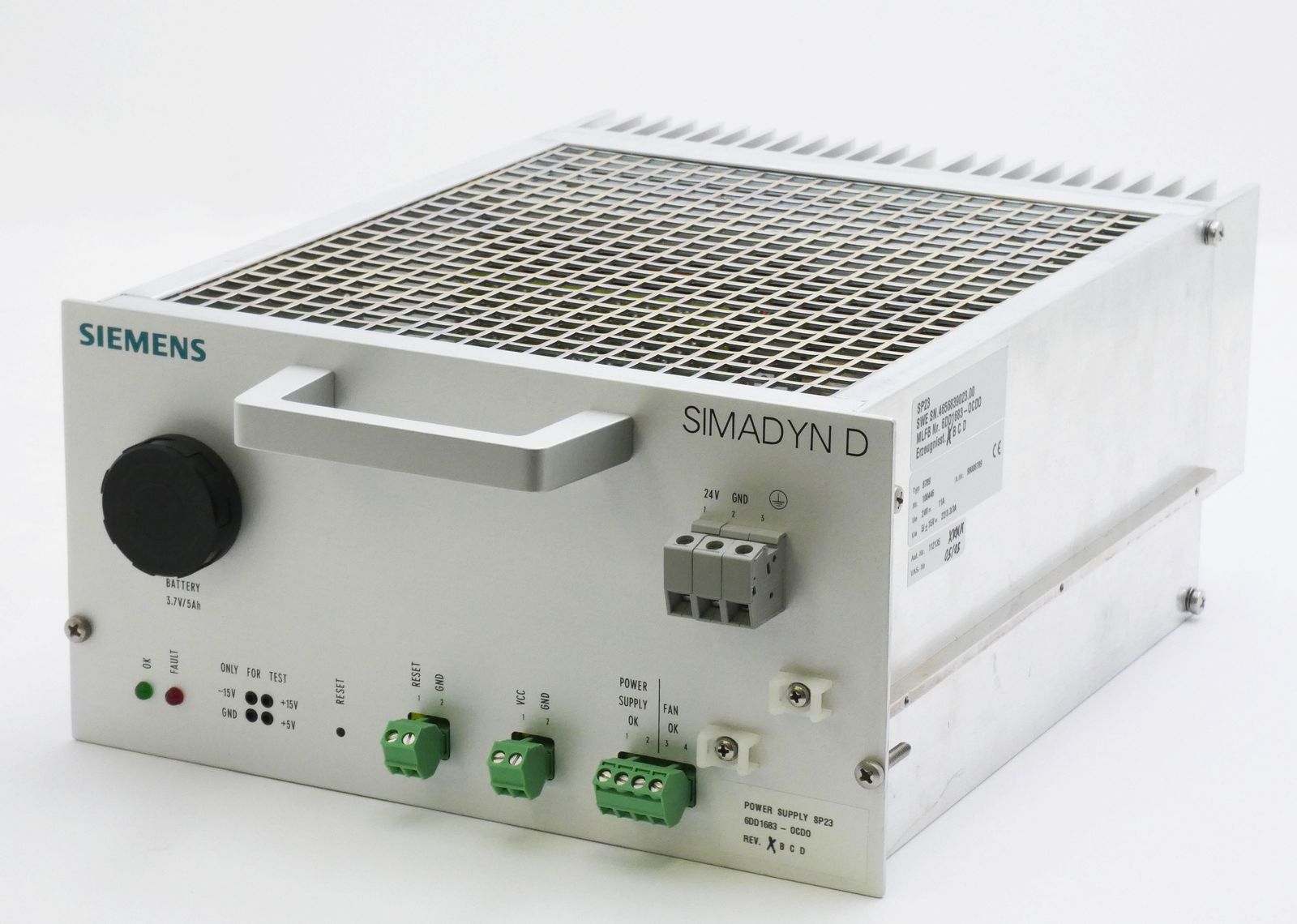 Siemens SIMADYN D 6DD1683-0CD0 6DD1 683-0CD0 Rev. A SP23 Power Supply ...