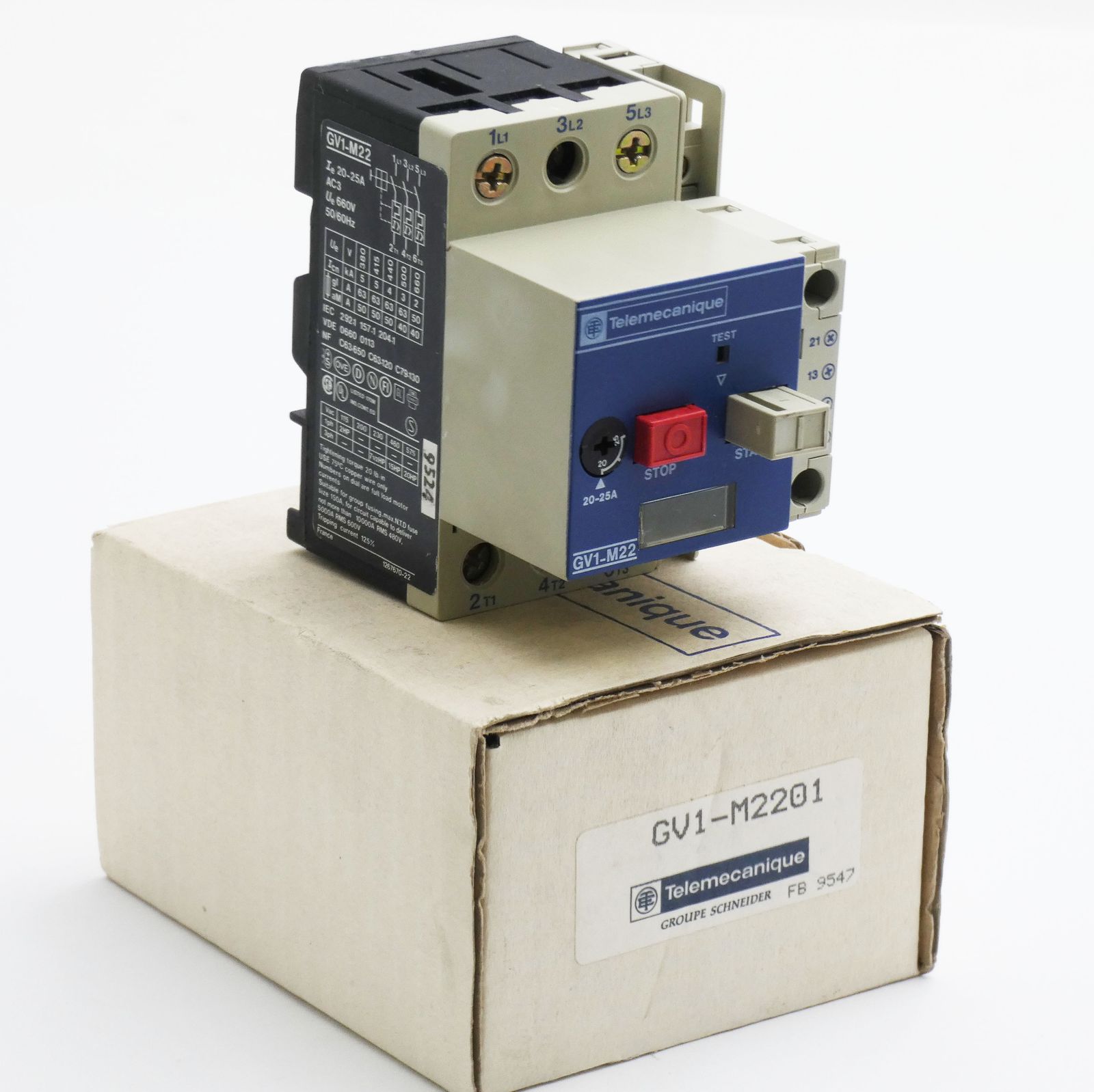 Telemecanique GV1-M2201 GV1-M22 Motorschutzschalter -unused/OVP ...