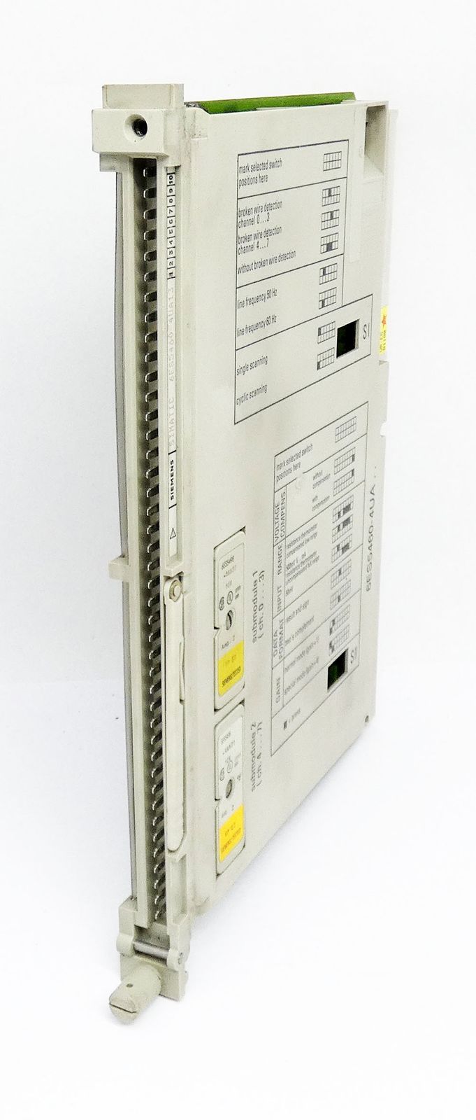 Siemens Simatic S5 6ES5460-4UA13 E: 01 + 2x 6ES5498-1AA31 -used ...