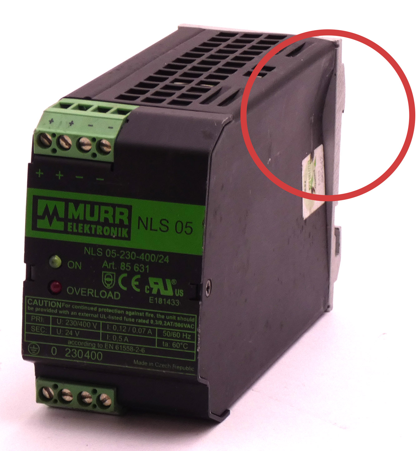 Murr Elektronik NLS 05-230-400/24 85631 -used/Attn- | Maaslos-Guenstig.de