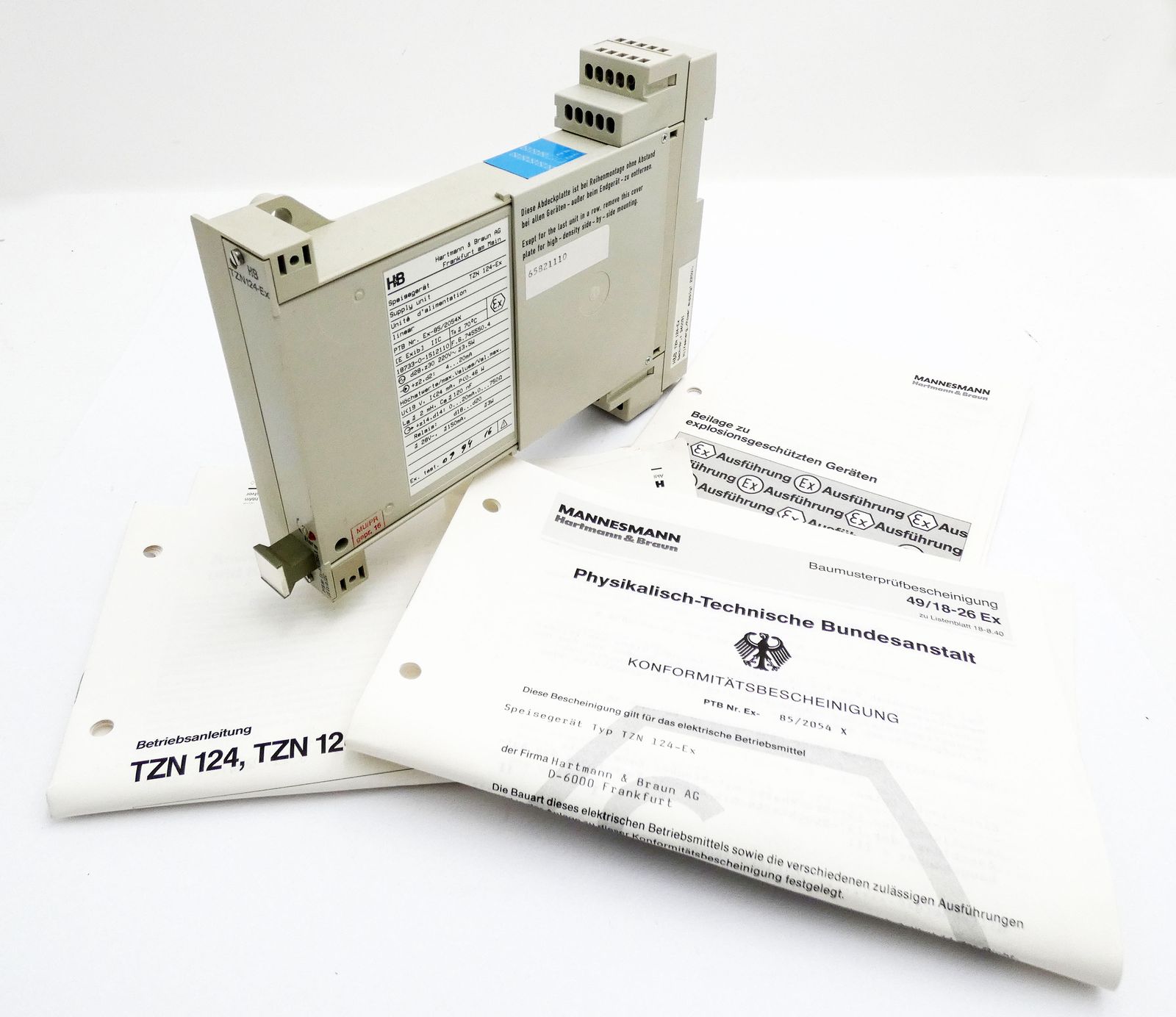 Hartmann & Braun TZN 124-Ex 220VAC Speisegerät Supply unit -unused ...