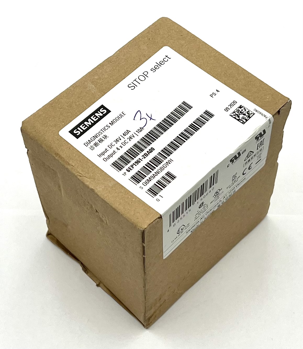 Siemens SITOP select 6EP1961-2BA00 PS:4 Diagnose Module 4x DC24V 10A ...