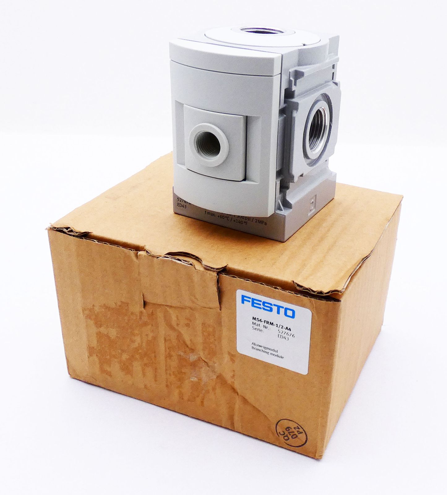 Festo MS6-FRM-1/2-A4 527676 Abzweigmodul -unused/OVP- | Maaslos-Guenstig.de