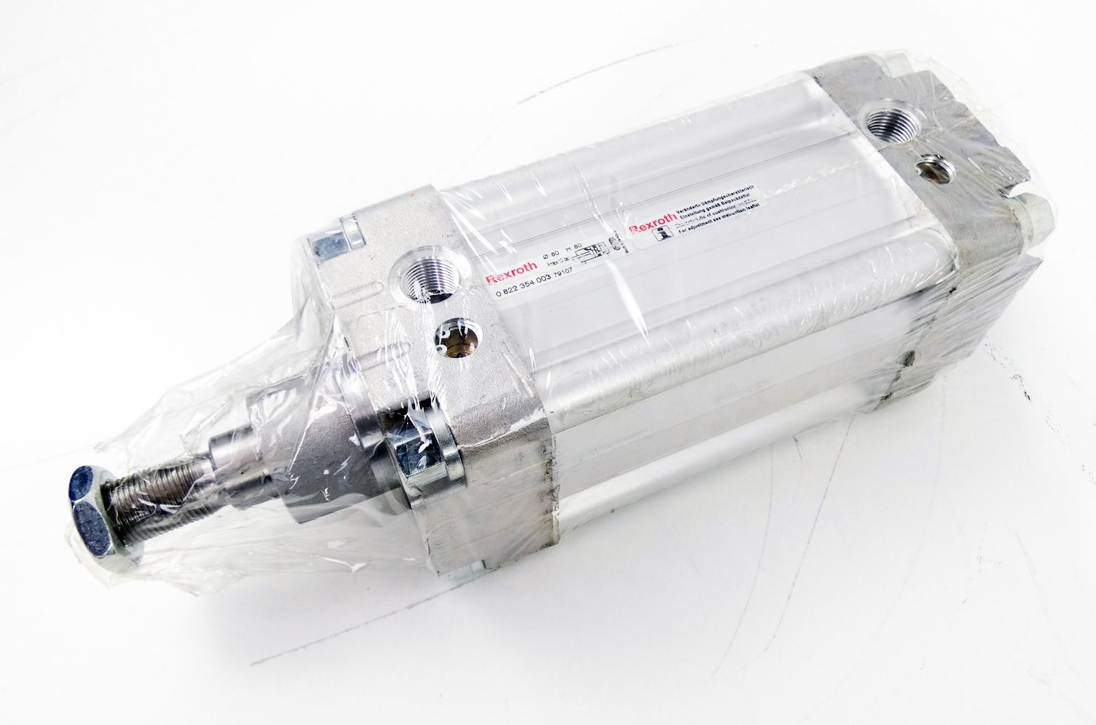 Rexroth 0 822 354 003 0822354003 Ø 80 H: 80 Pmax.10bar Kompaktzylinder -unused- | Maaslos ...