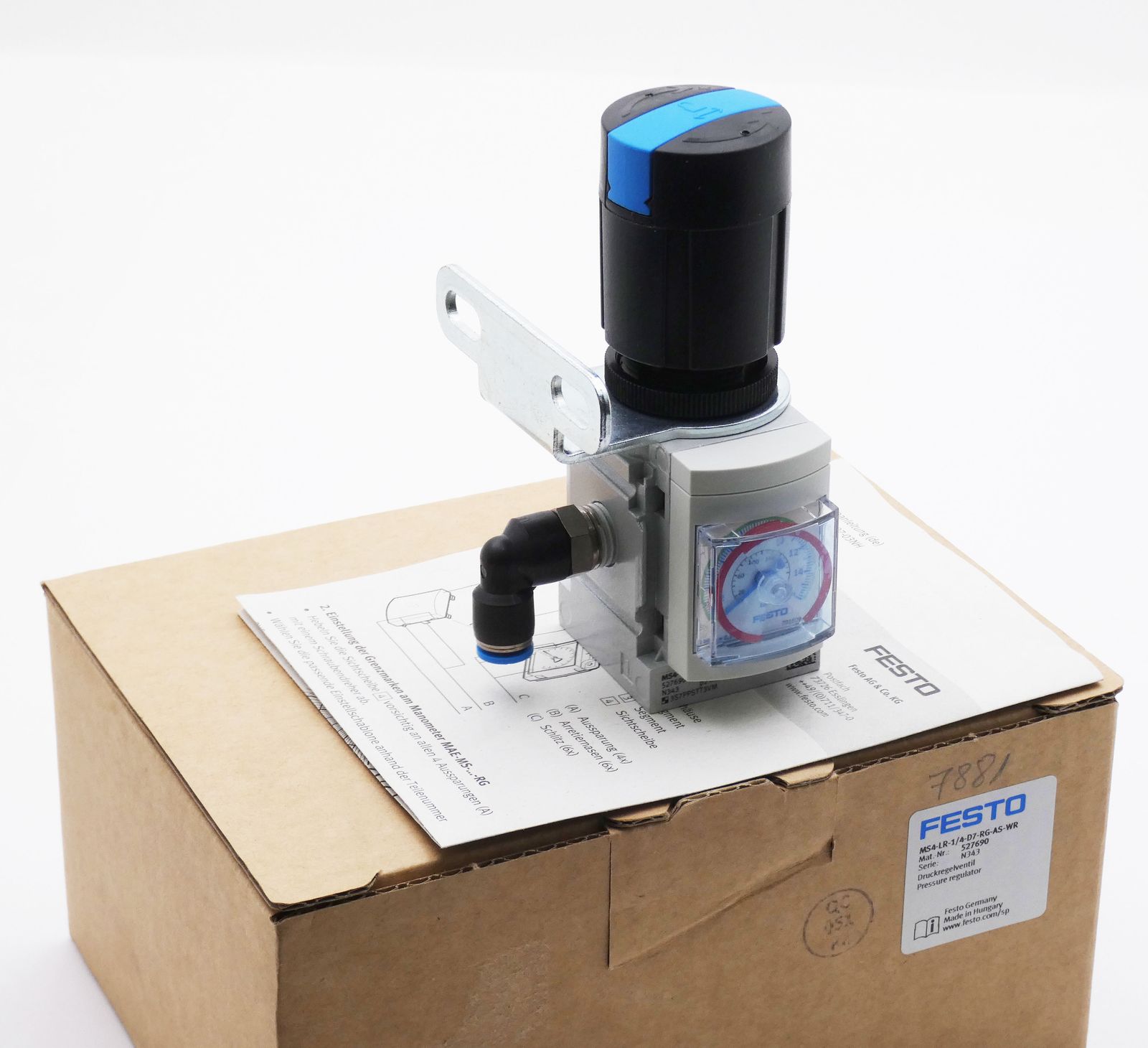 Festo MS4-LR-1/4-D7-RG-AS-WR 527690 Druckregelventil -unused/OVP ...