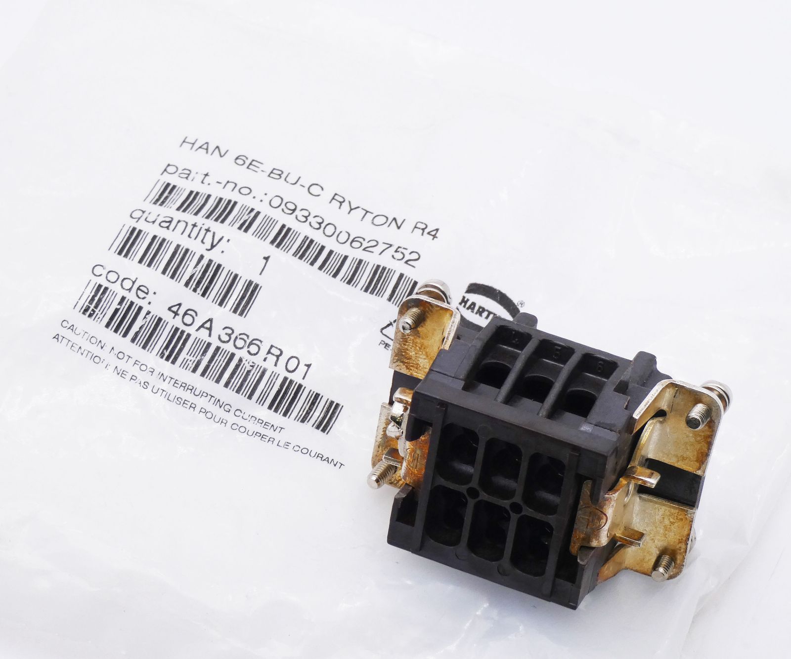 Harting HAN 6E-BU-C Ryton R4 09330062752 -unused/OVP- | Maaslos-Guenstig.de