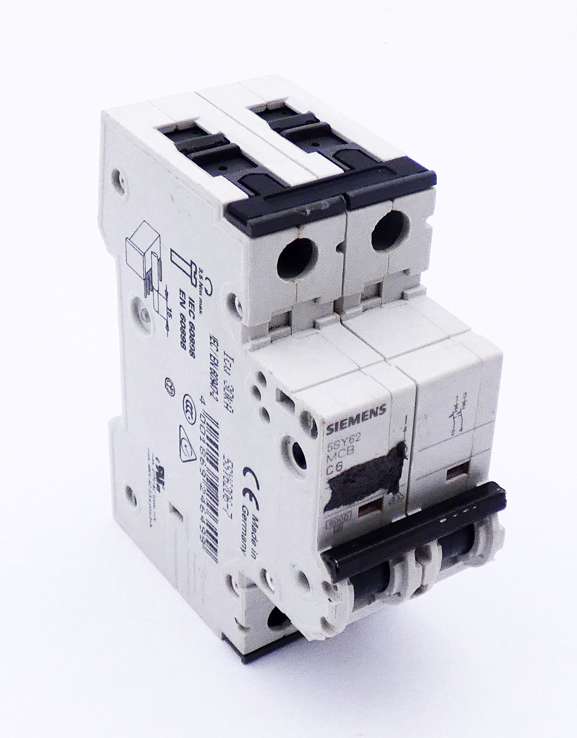 Siemens 5SY62 MCB C6 5SY6206-7 Leitungsschutzschalter / Circuit breaker ...
