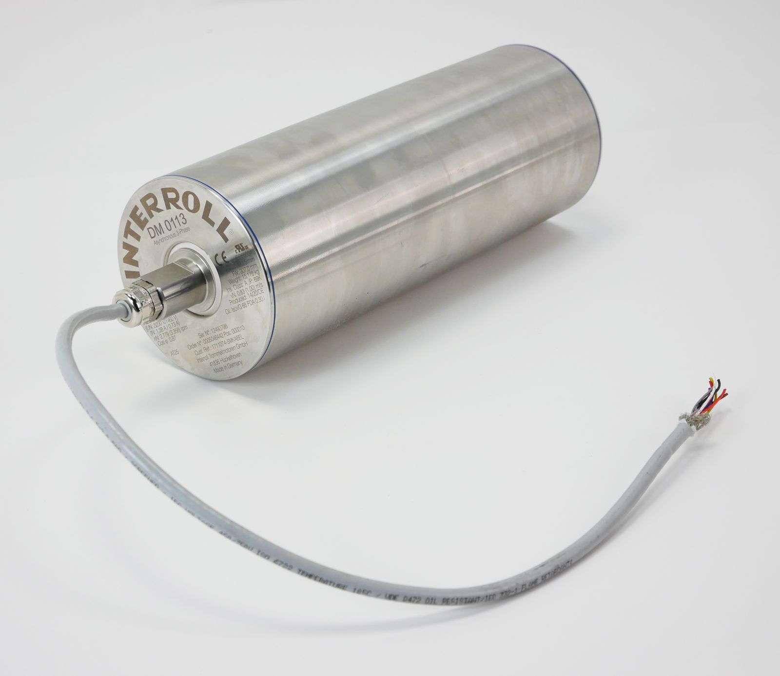 Interroll DM 0113 Trommelmotor Drum Motor FW:307mm Ø113,5mm 370W 230 ...