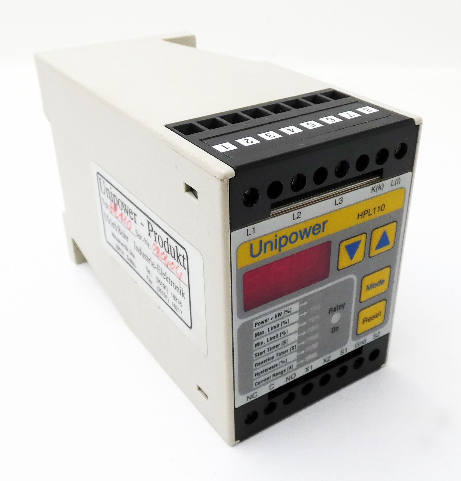 Unipower HPL110 3x(380-440) VAC Version 4.0 Lastwächter -used ...