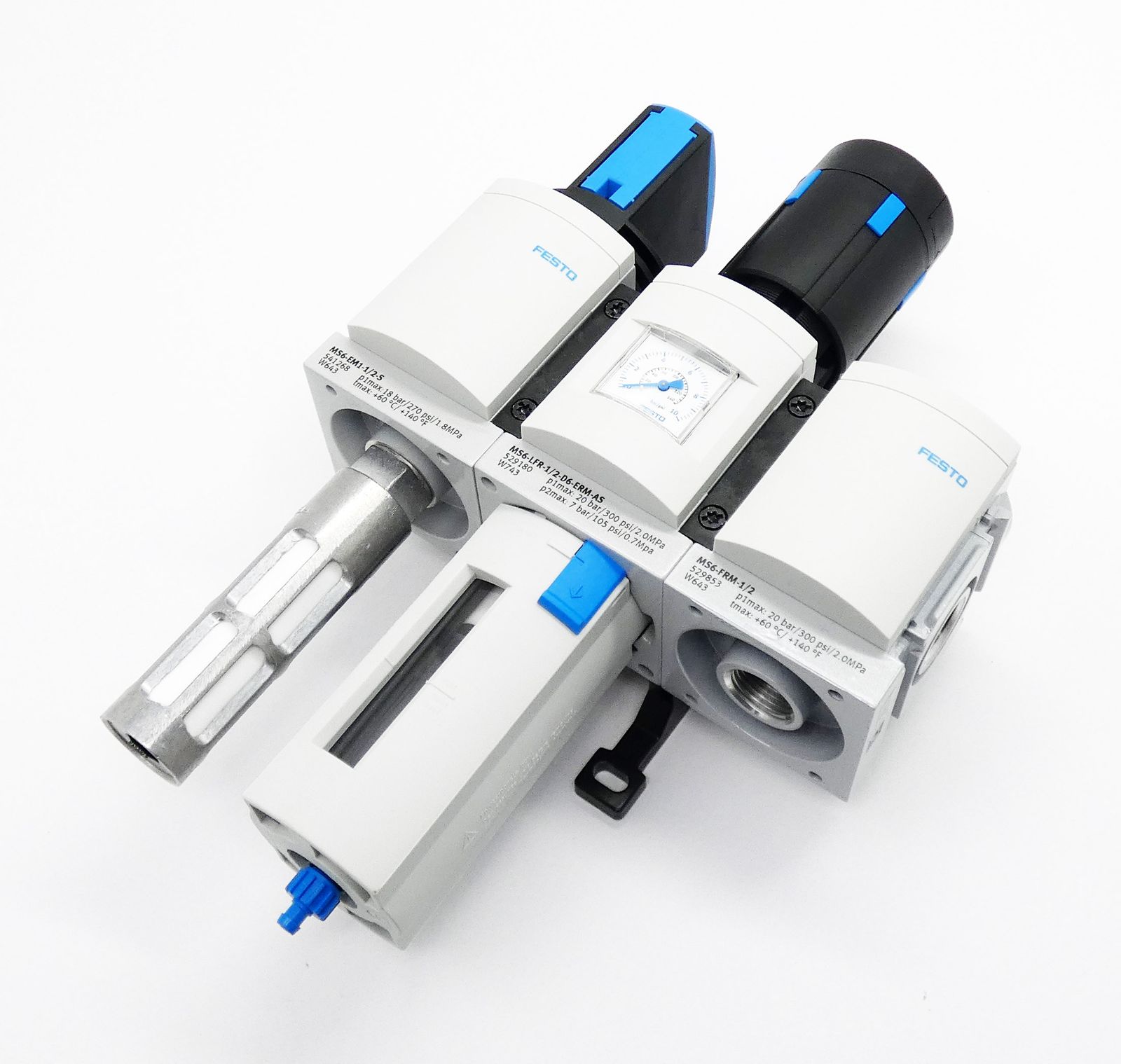 Festo 531030: MS6-EM1-1/2-S + MS6-LFR-1/2-D6-ERM-AS + MS6-FRM-1/2 ...