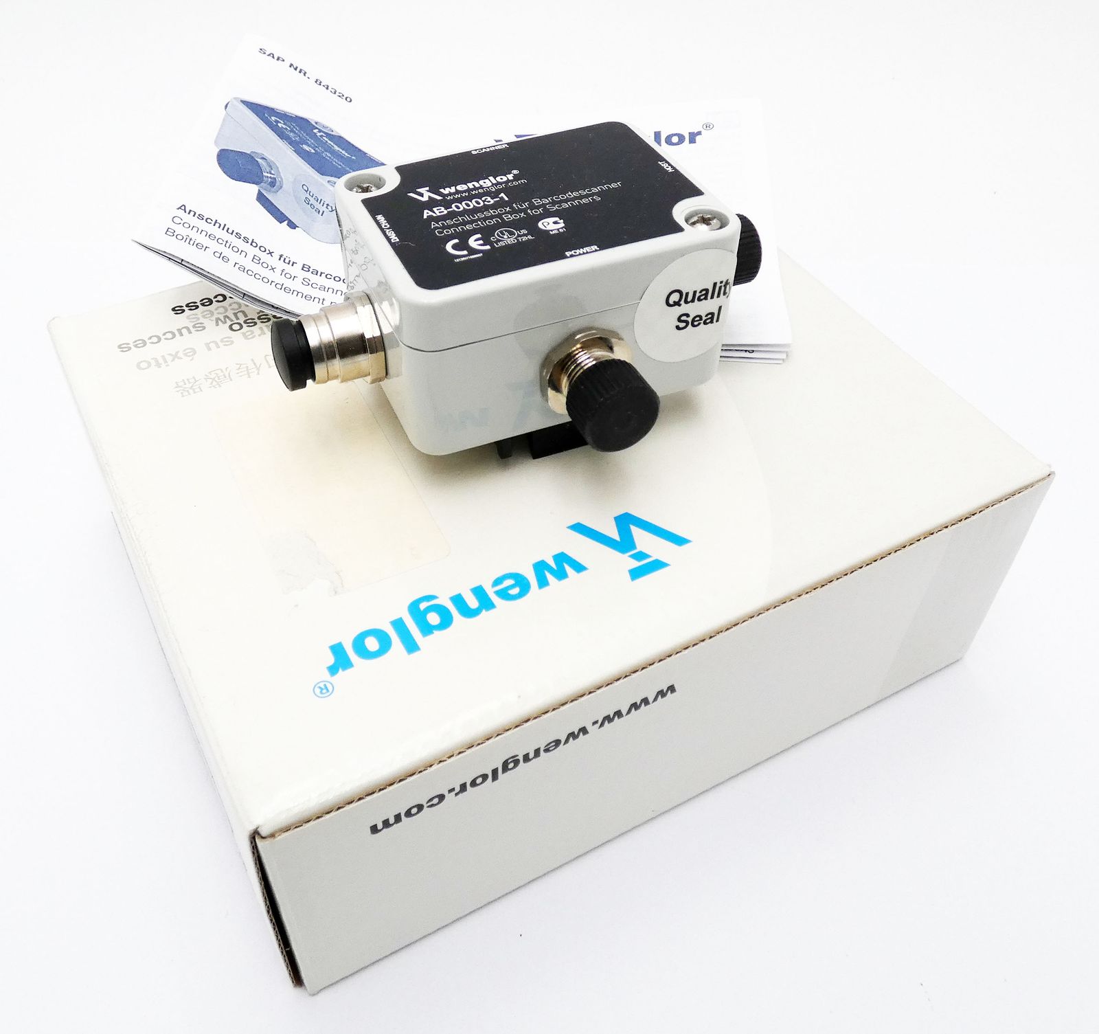 Wenglor AB-0003-1 Anschlussbox für Barcodescanner -unused/OVP ...