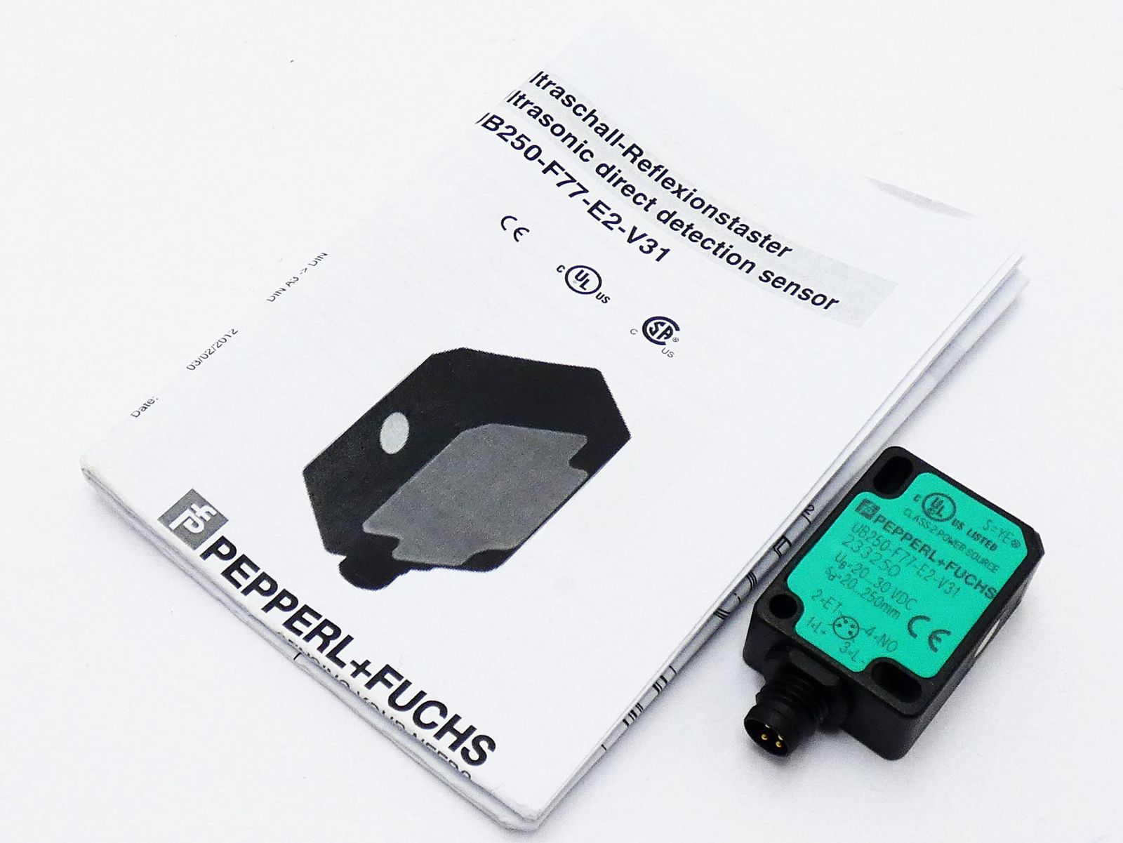Pepperl + Fuchs UB250-F77-E2-V31 233250 Ultraschall-Reflexionstaster -unused- | Maaslos-Guenstig.de