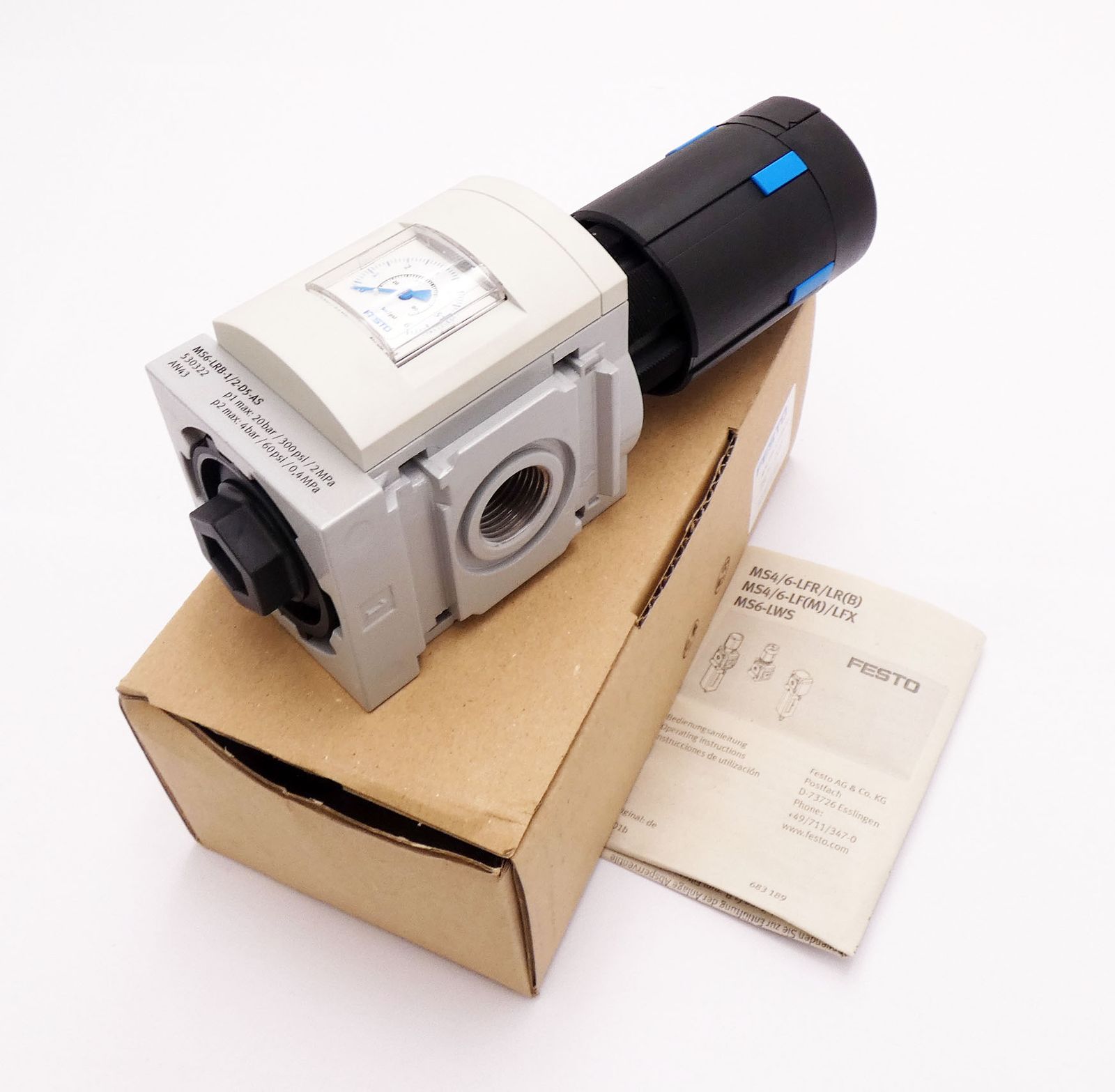 Festo MS6-LRB-1/2-D5-AS 530322 Druckregelventil -unused/OVP- | Maaslos-Guenstig.de